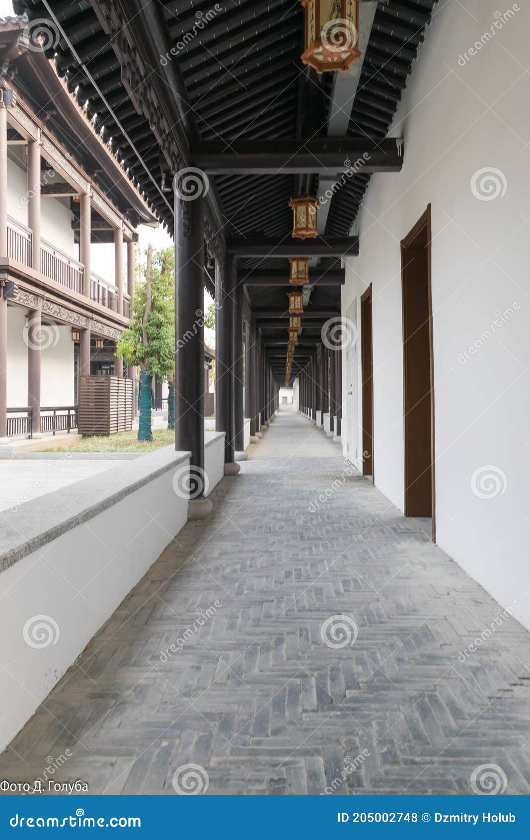 Corridor in the Old Museum with a Stone-paved Path Editorial Stock ...