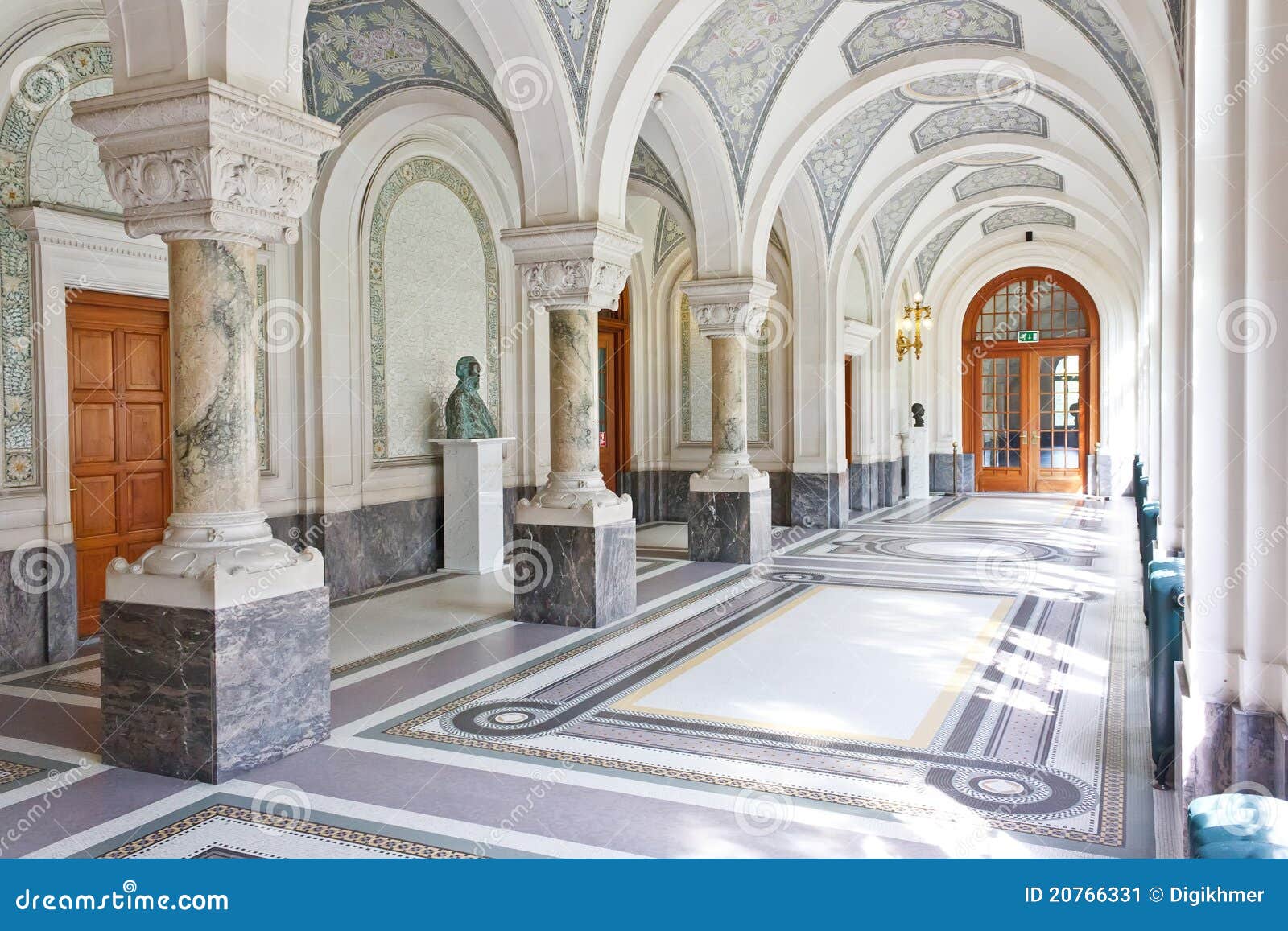 Corridor Of The Peace Palace, The Hague Stock Photography ...