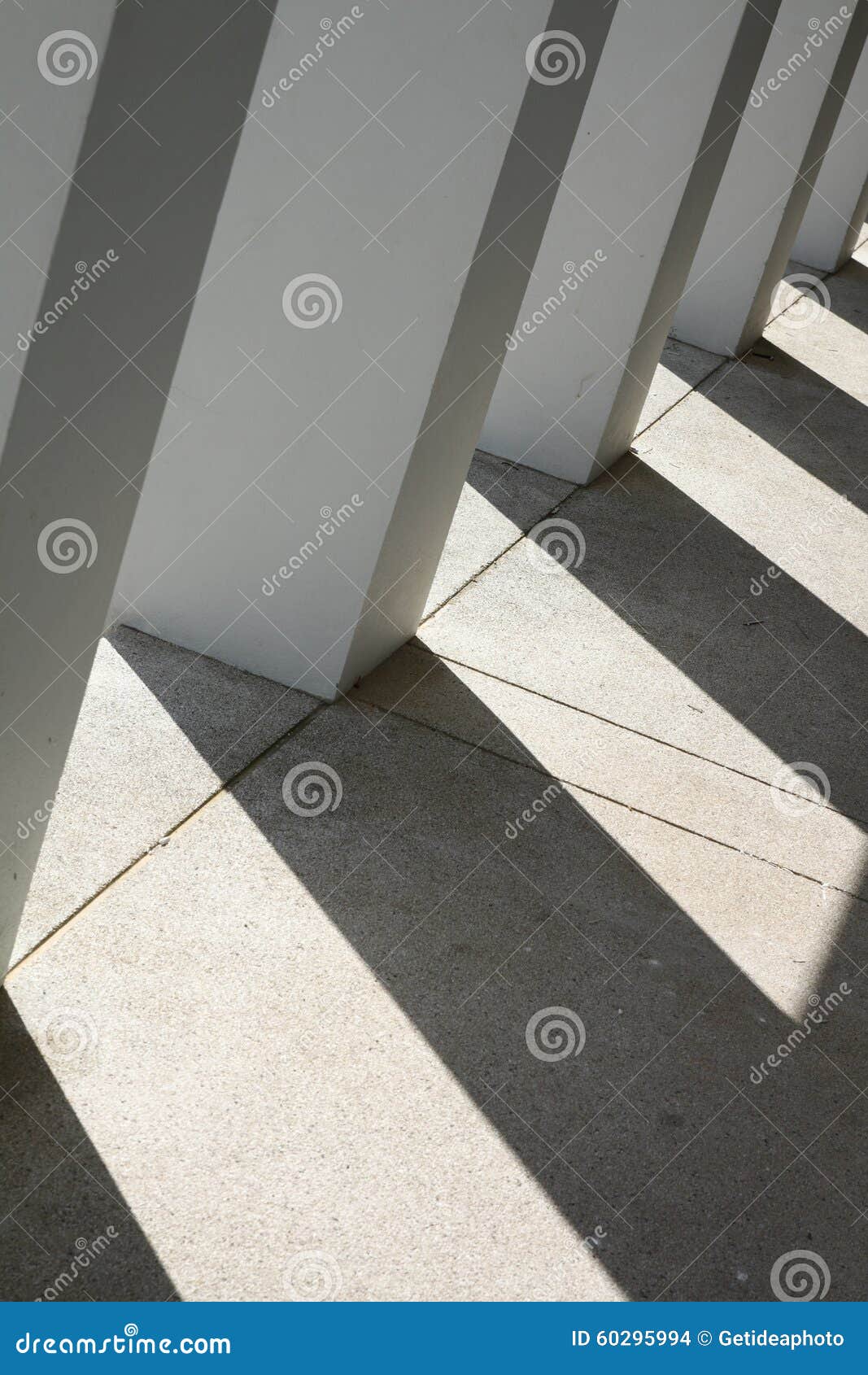 Corridor with shadows stock photo. Image of urban, pedestrian - 60295994