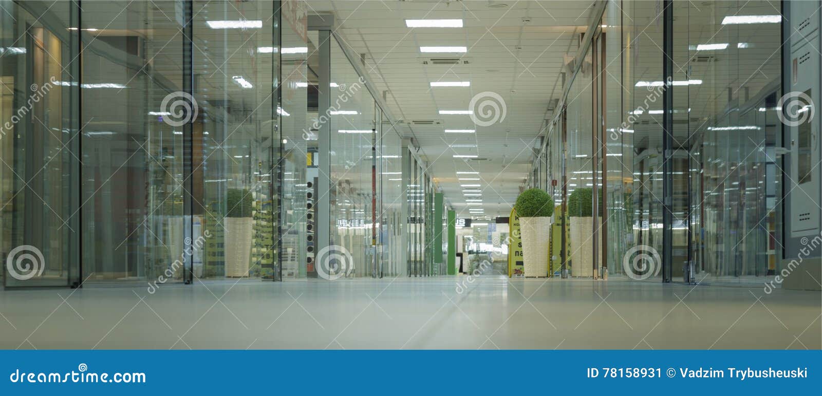 The Corridor To the Exhibition Center Stock Image - Image of ...