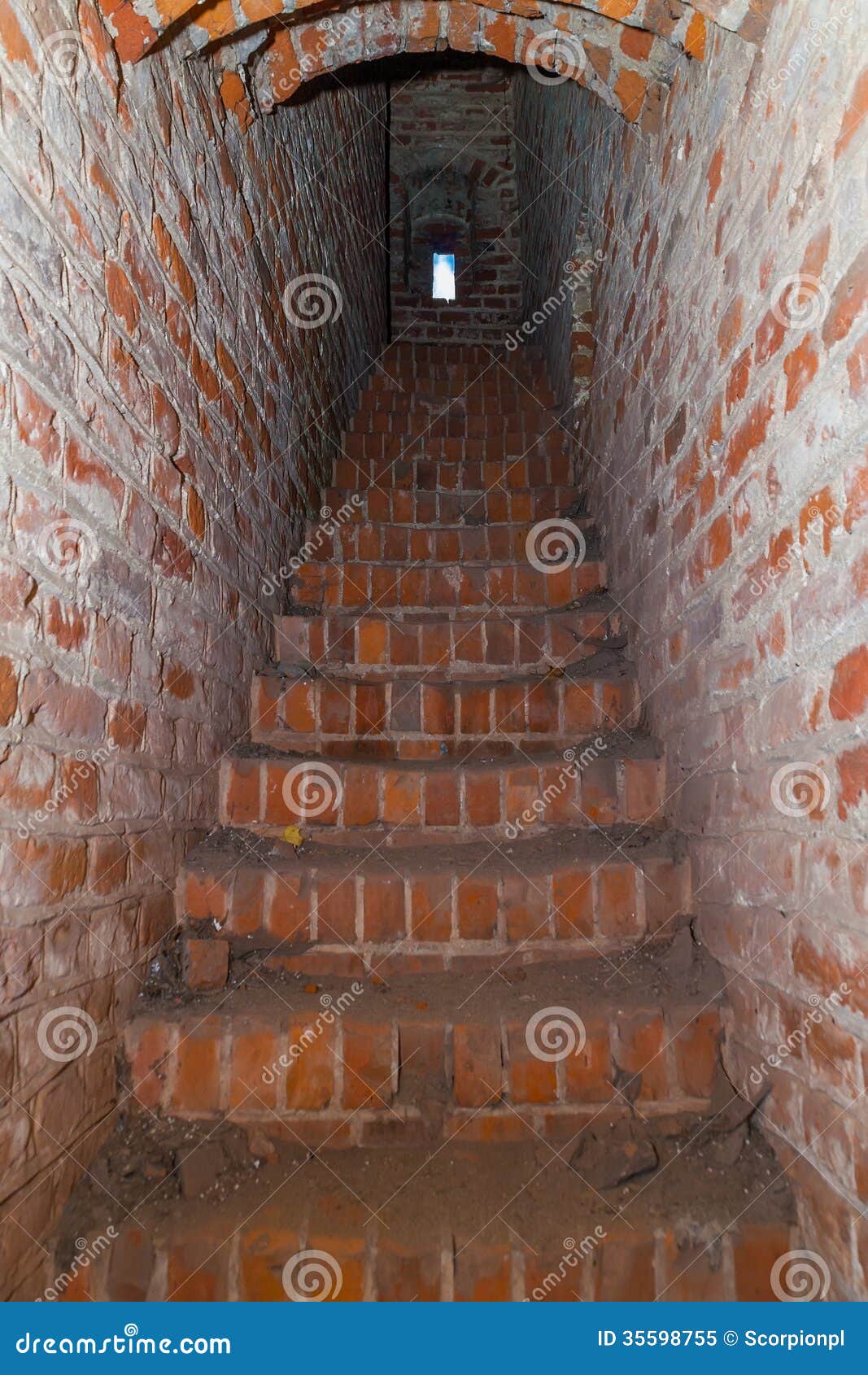 Corridor To the Tower of a Medieval Castle Stock Image - Image of dark ...