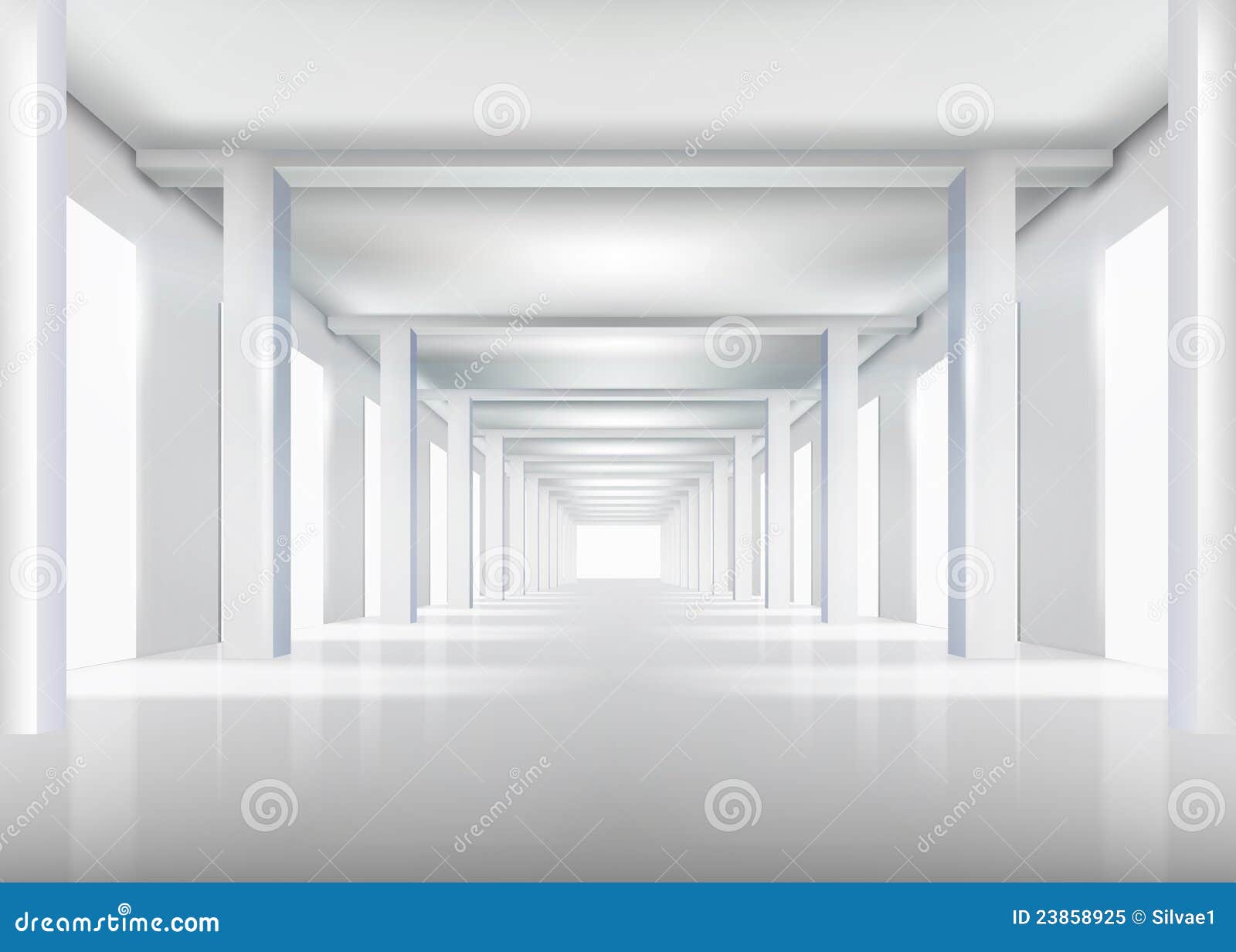 Corridor. Vector Illustration. Stock Vector - Illustration of hall ...