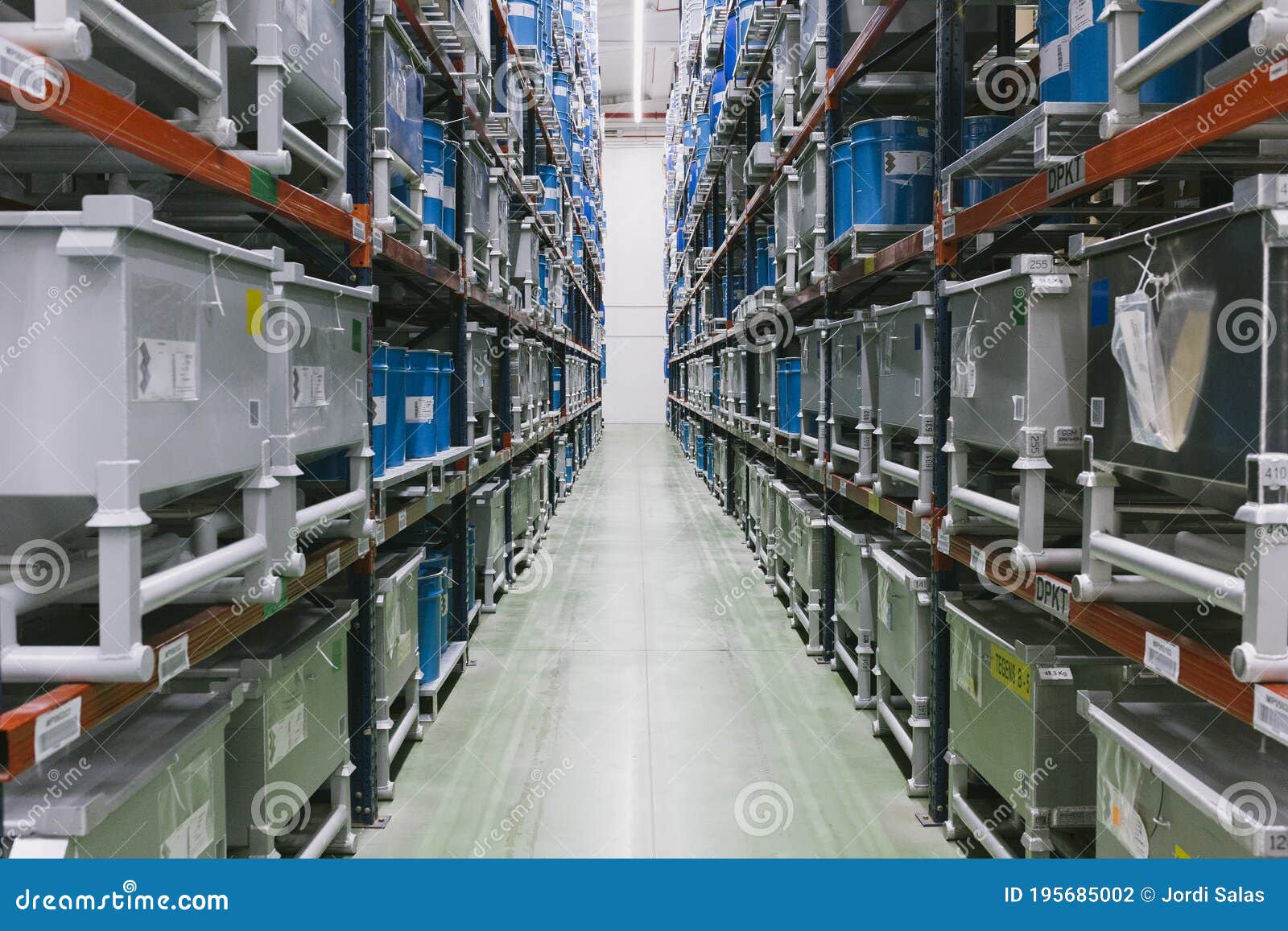 Warehouse Logistics in the Pharma Industry Stock Photo - Image of ...