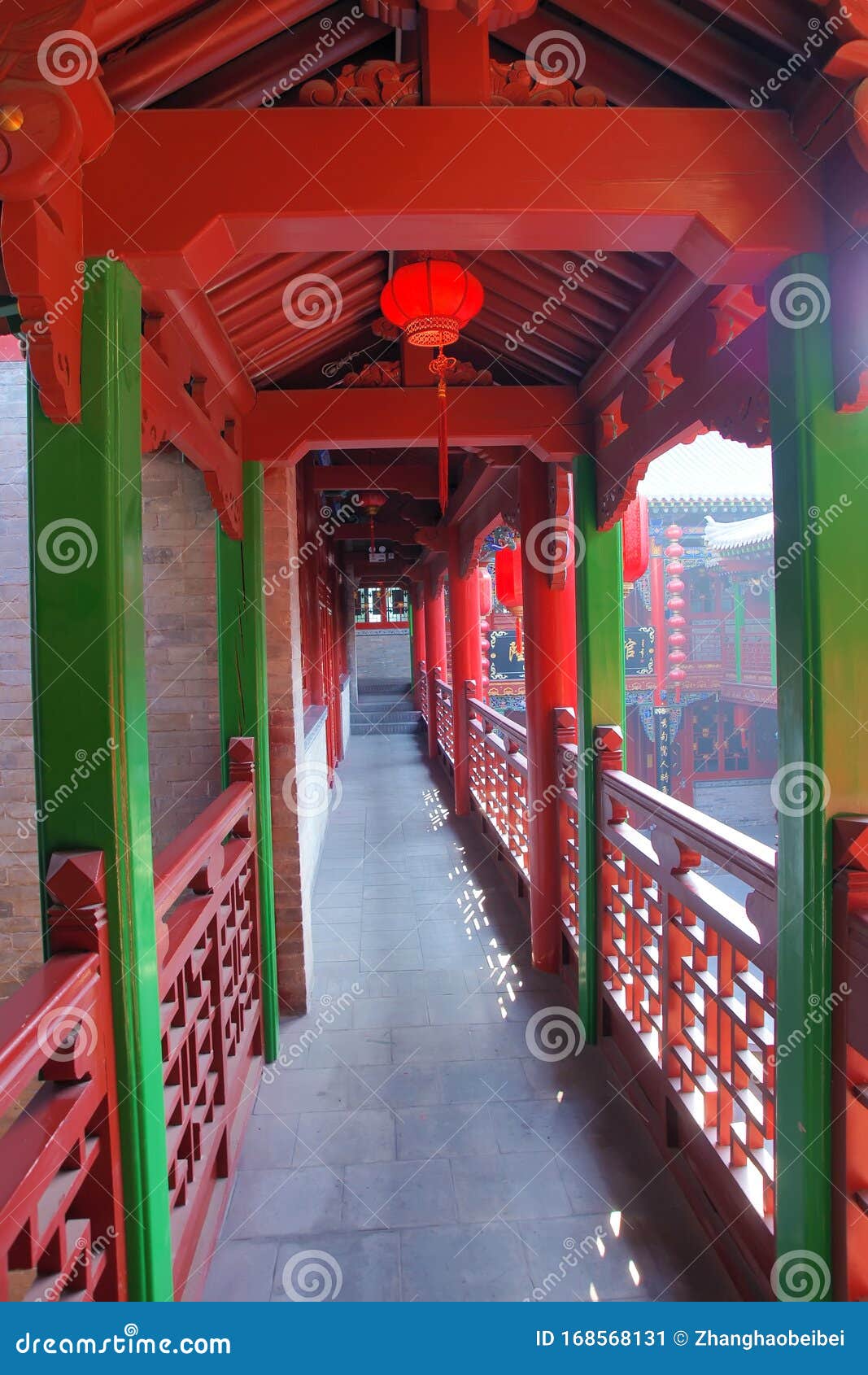 Chinese Classical Architecture Stock Image - Image of gangway, lantern ...