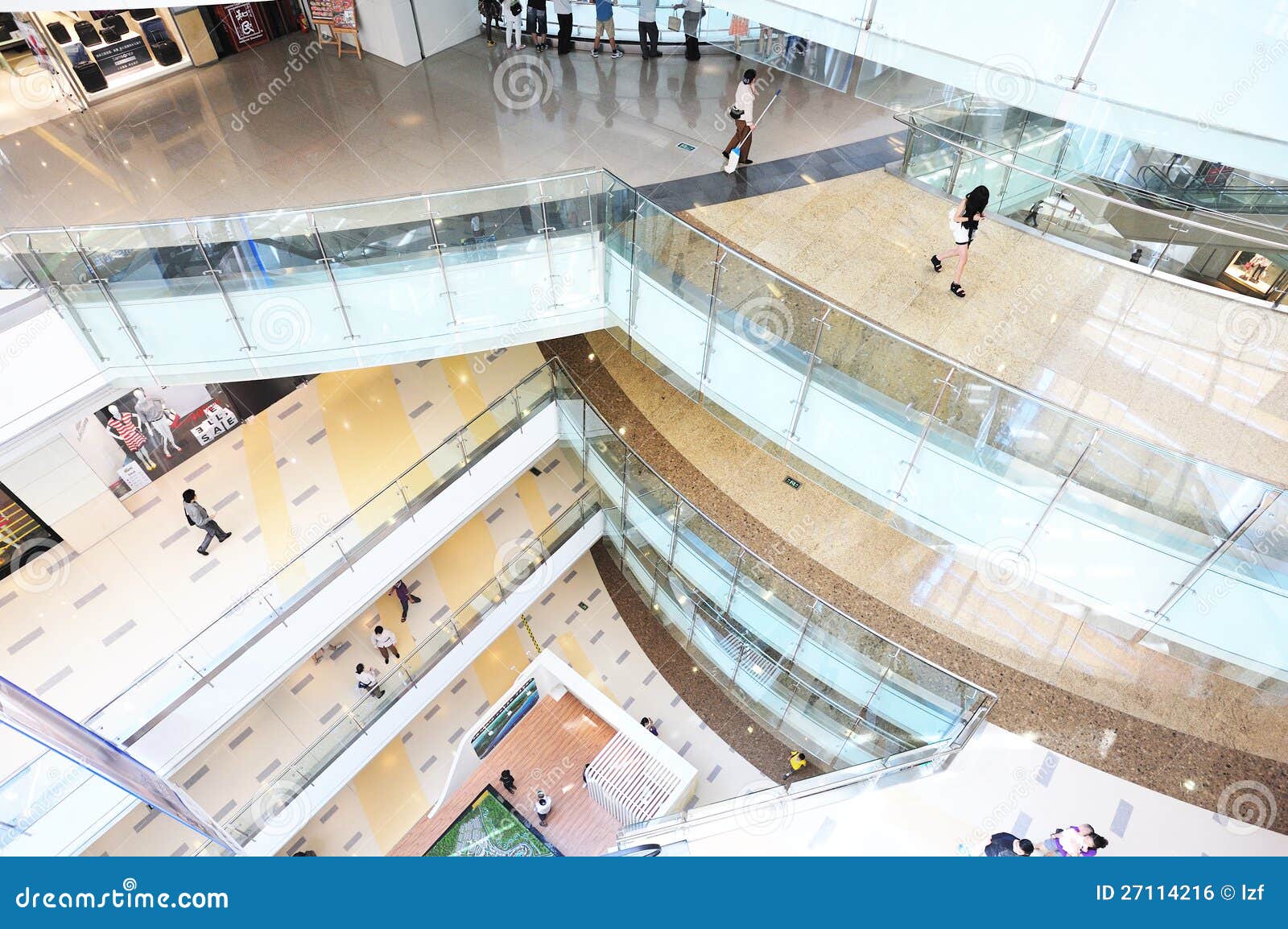 Corridors in shoppingmall editorial photo. Image of building - 27114216
