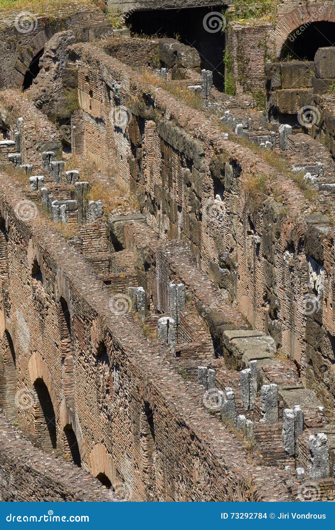 Corridors and Tunnels of Colosseum in Rome in Italy Stock Photo - Image ...