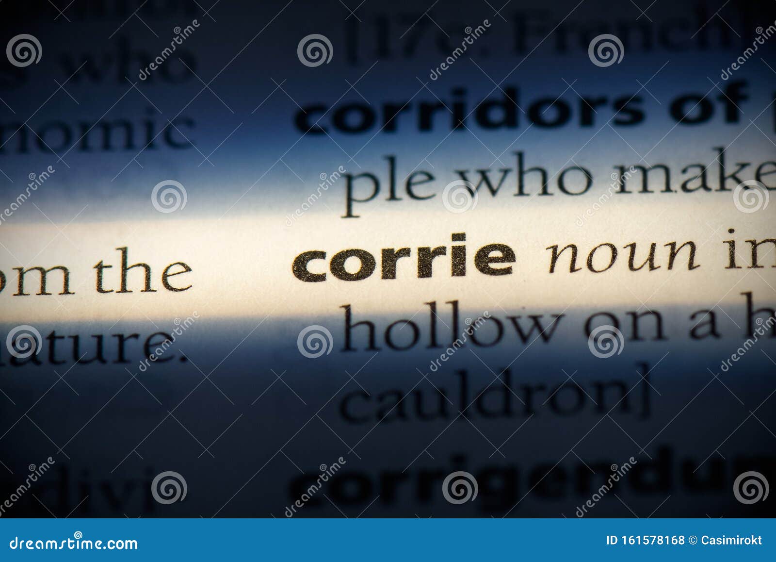 Corrie stock photo. Image of highlight, detail, close - 161578168