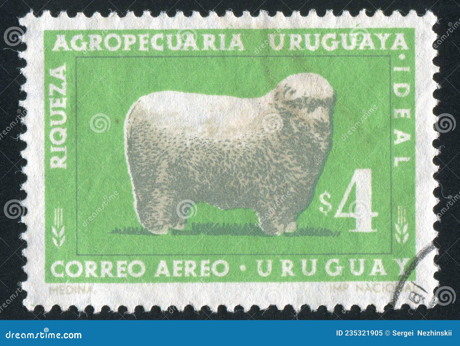 Corriedale Ram editorial image. Image of philately, ears - 235321905