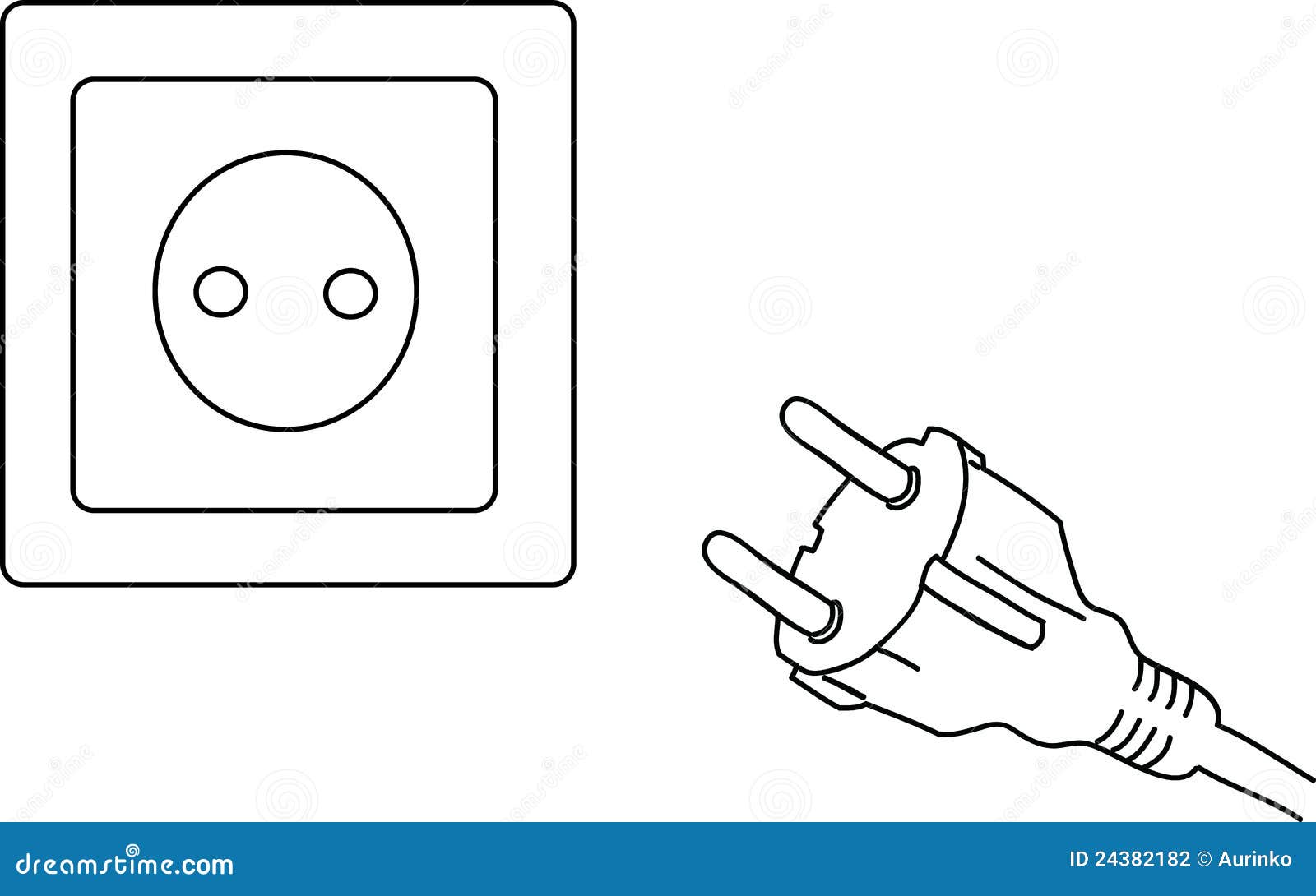 Corriente eléctrica ilustración del vector. Ilustración de ahorro ...