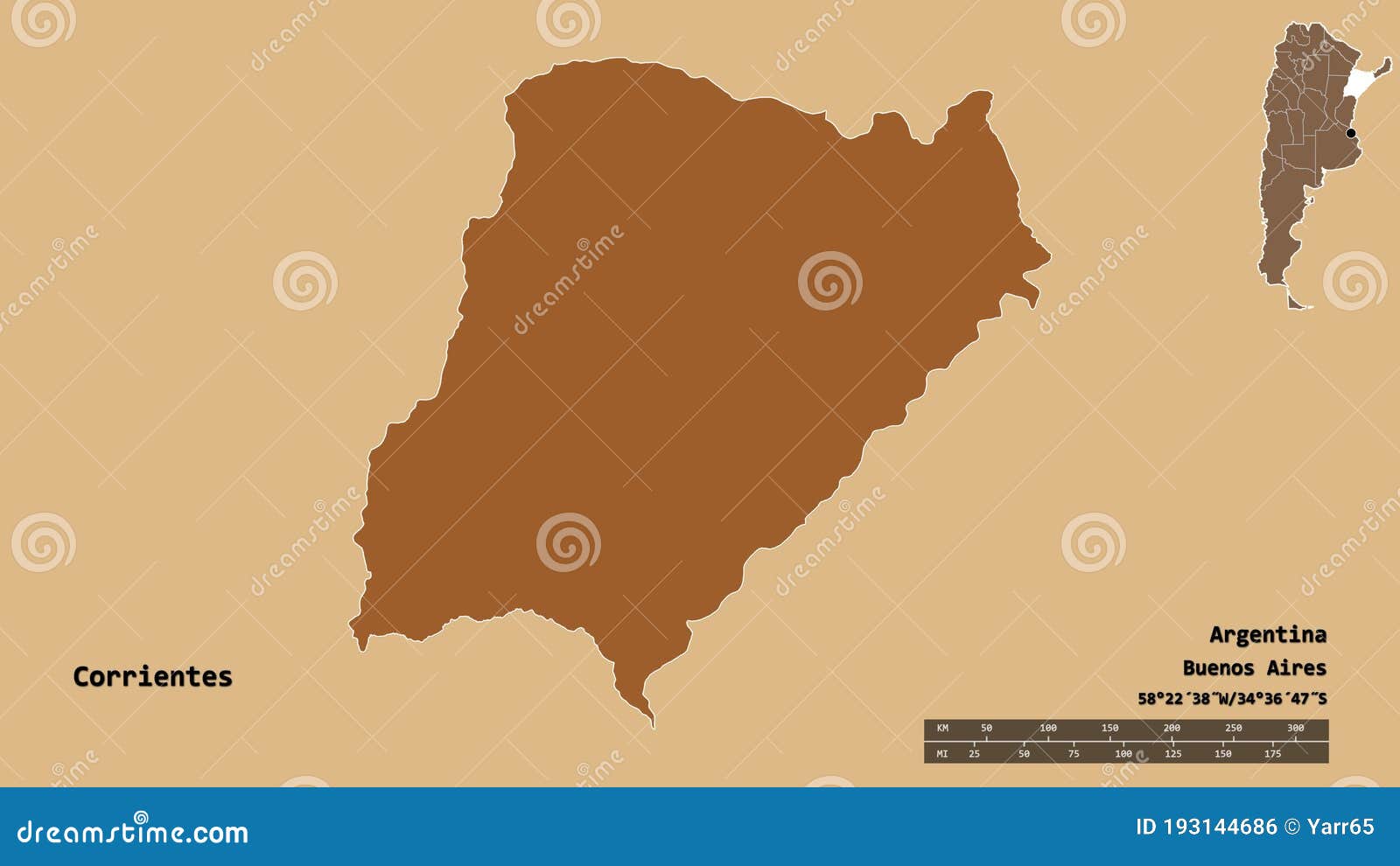 Corrientes, Province of Argentina, Zoomed. Pattern Stock Illustration ...