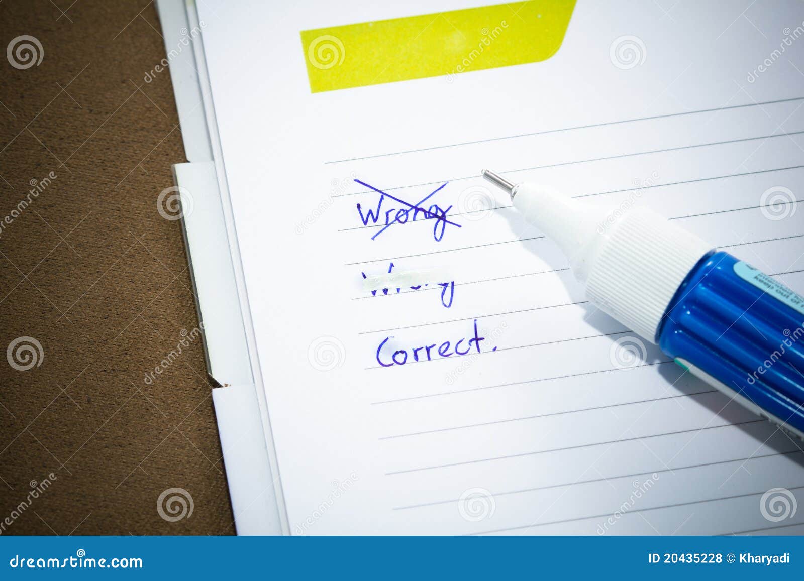 Corrigindo o texto. foto de stock. Imagem de escreva - 20435228