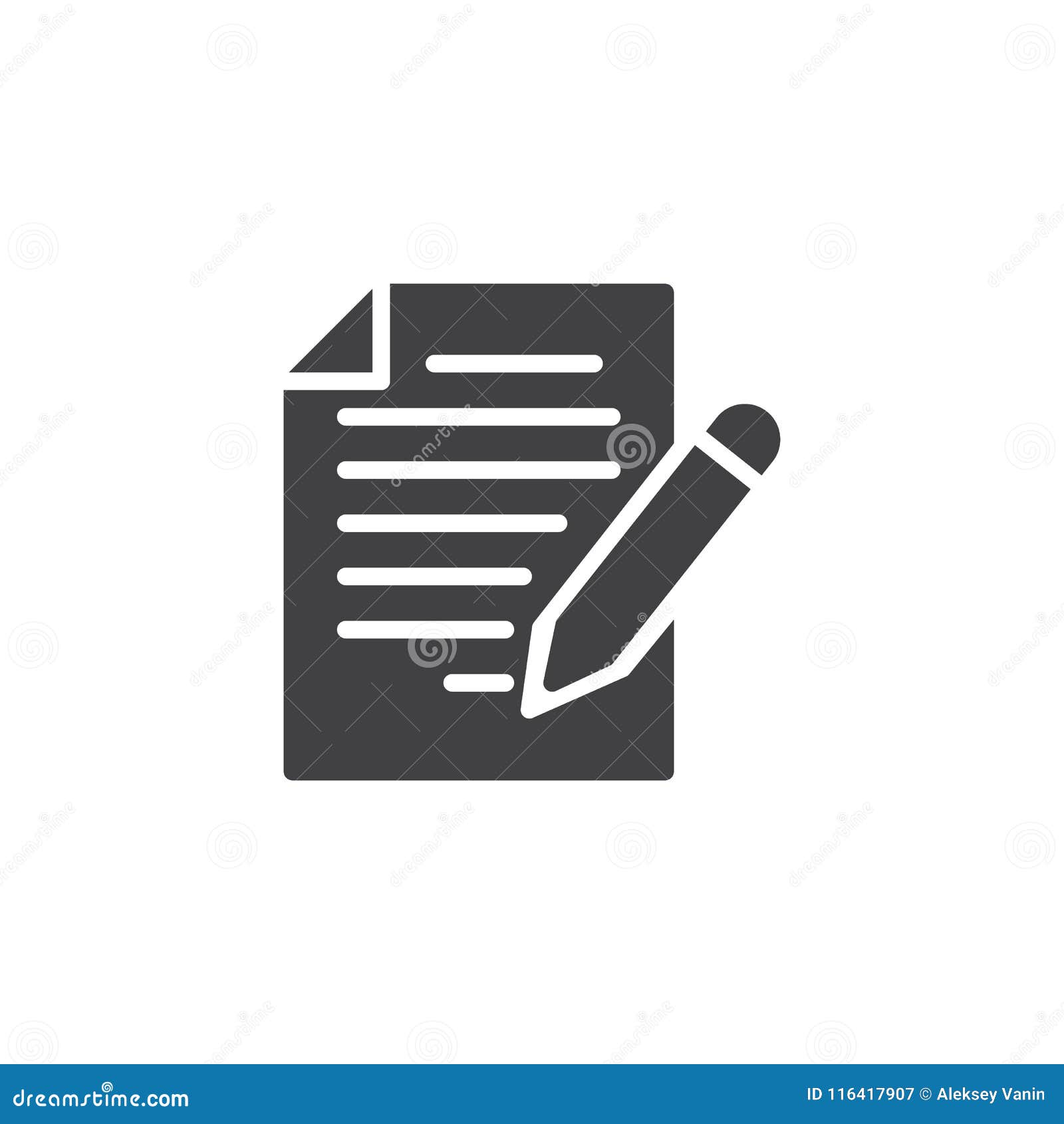 Corrija El Icono Del Vector Del Documento Ilustración del Vector ...