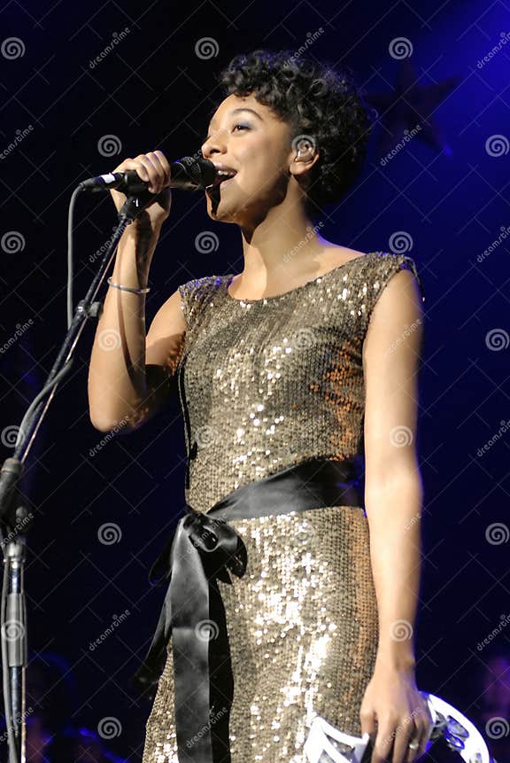 Corrine Bailey Rae Performing Live. Editorial Stock Photo - Image of ...