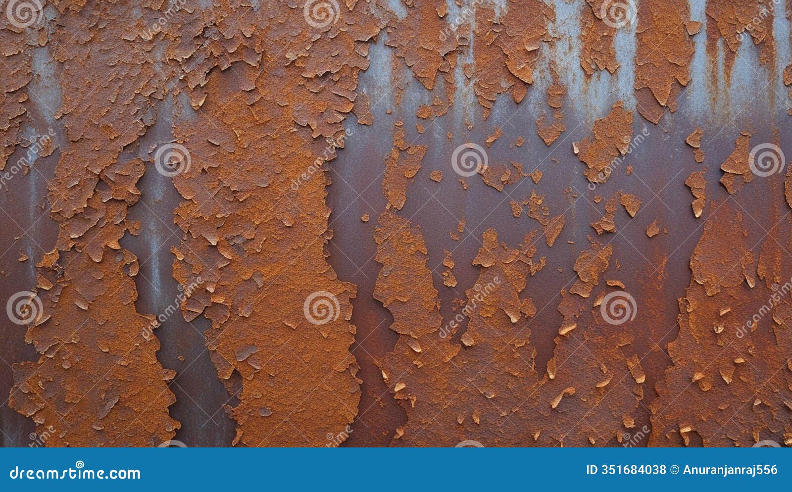 Corroded and Aged Steel Surface with Layers of Brownish-red Rust ...