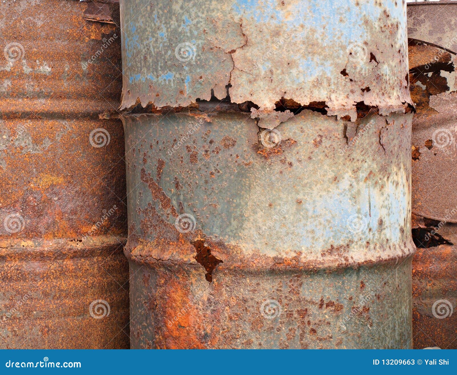 Corroded Barrels stock image. Image of oxidation, cylinder - 13209663