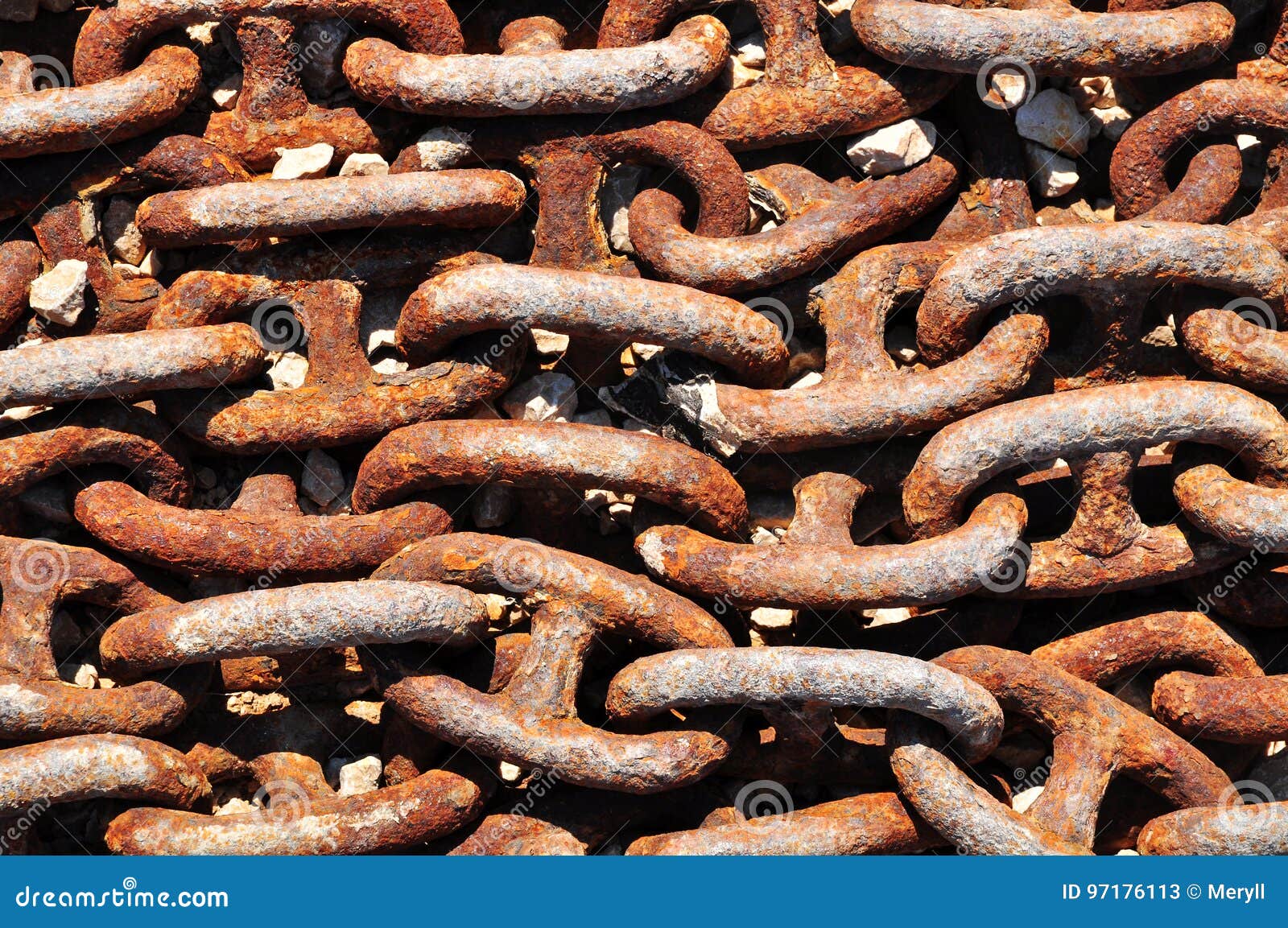 Corroded chain pattern stock image. Image of texture - 97176113