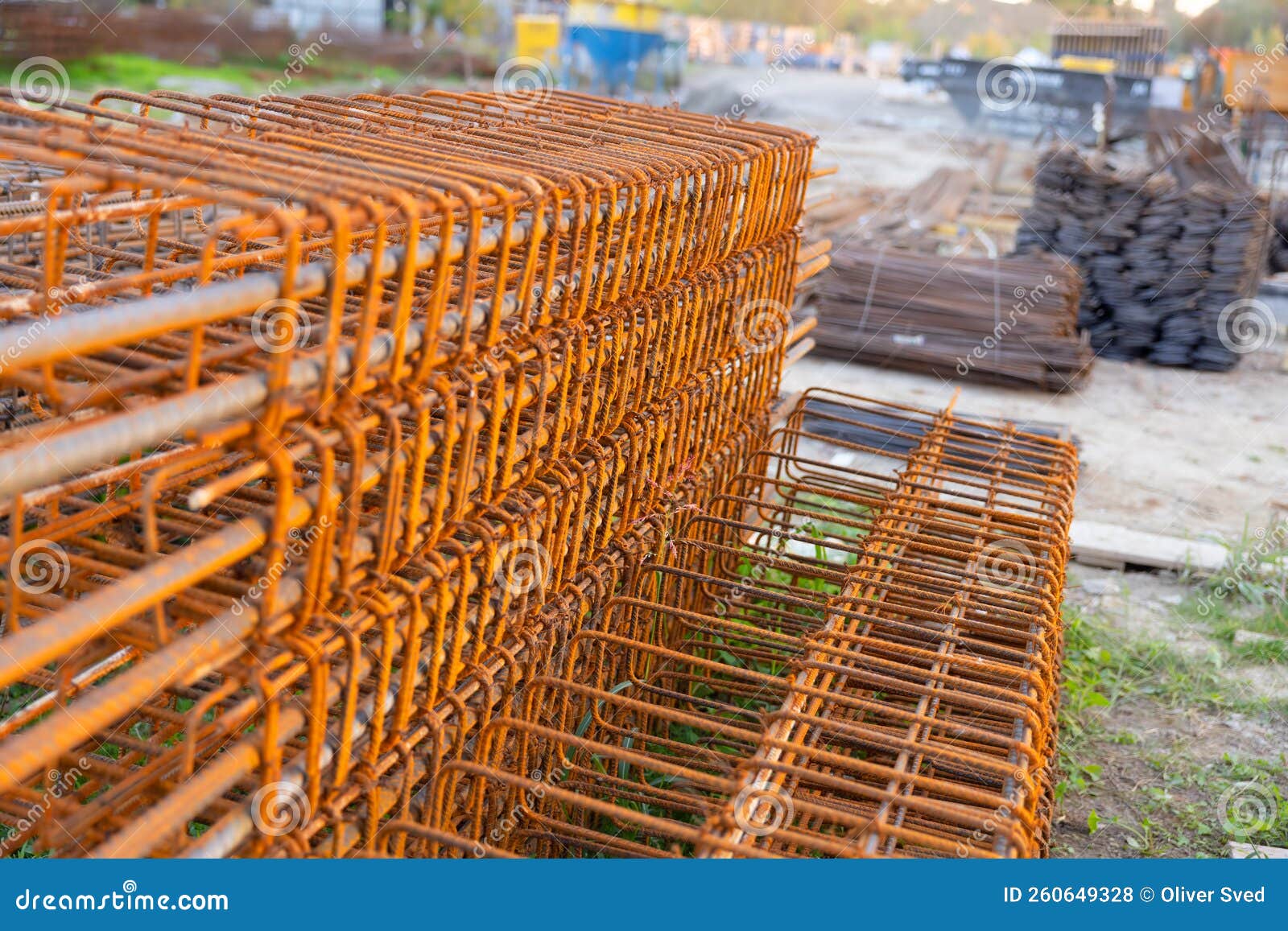 Corroded Construction Material at Building Site Stock Photo - Image of ...