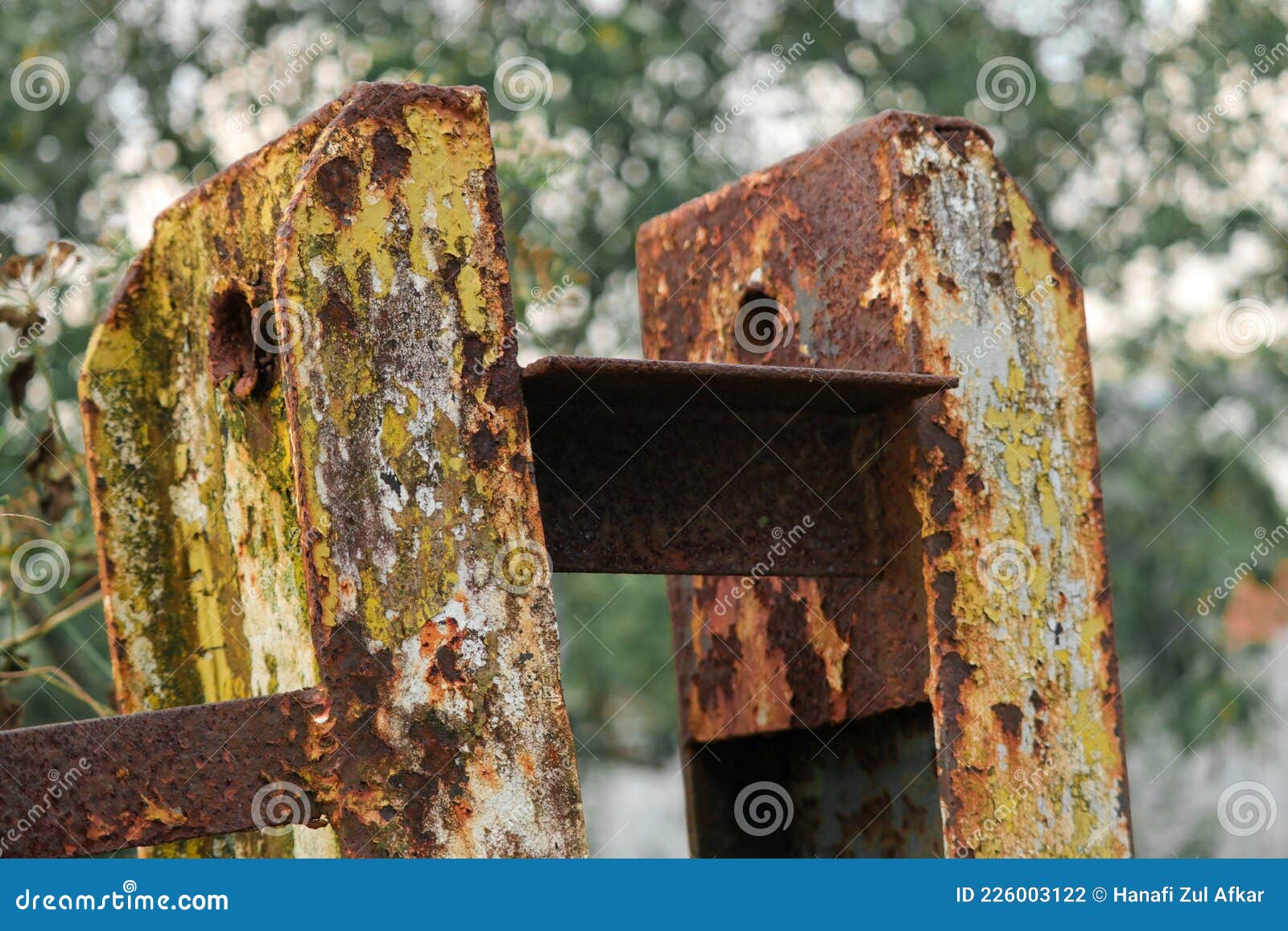 Corroded Construction Metal on Abandoned Structure. Stock Photo - Image ...