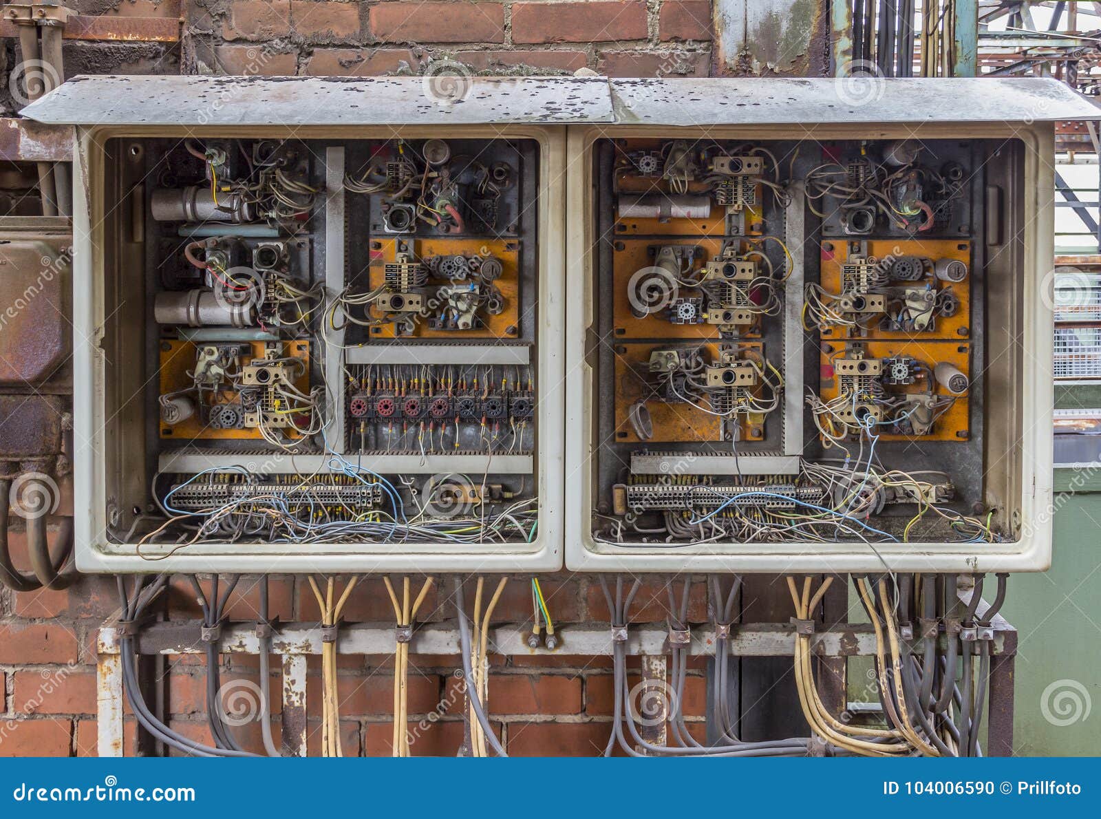 Corroded Electrical Cabinet Stock Photo - Image of corrosion, metallic ...