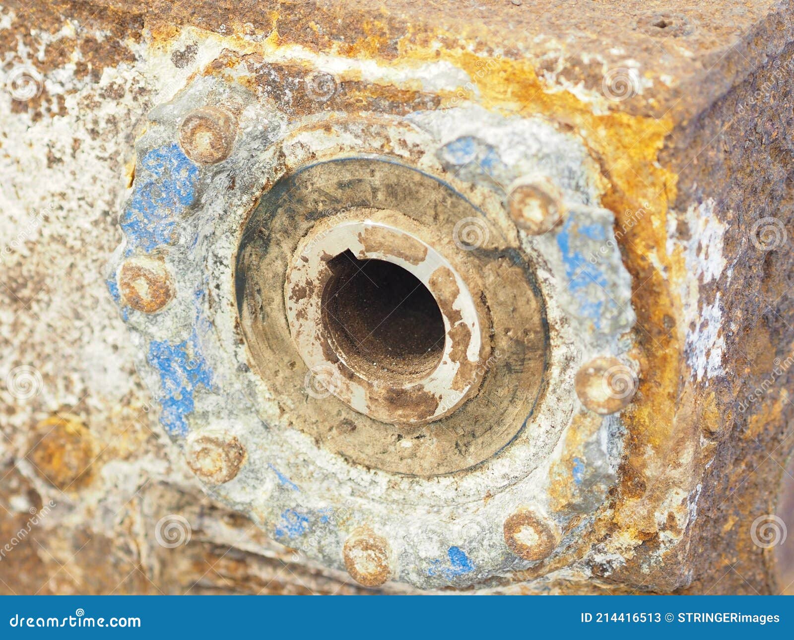 Corroded Gear Box Shaft Inlet Details Stock Image - Image of evolution ...