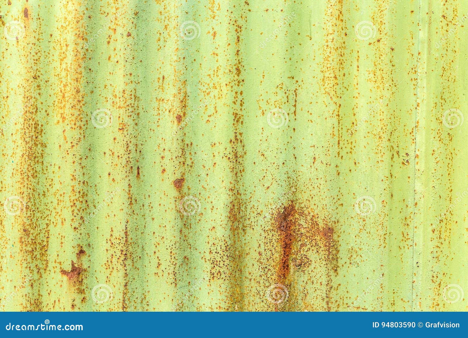 Corroded Green Metal Background.Rusty And Scratched Metal Wall. Painted ...