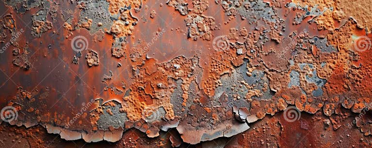 A Corroded Metal Surface with Deep Rust and Rough Textures, Showing the ...