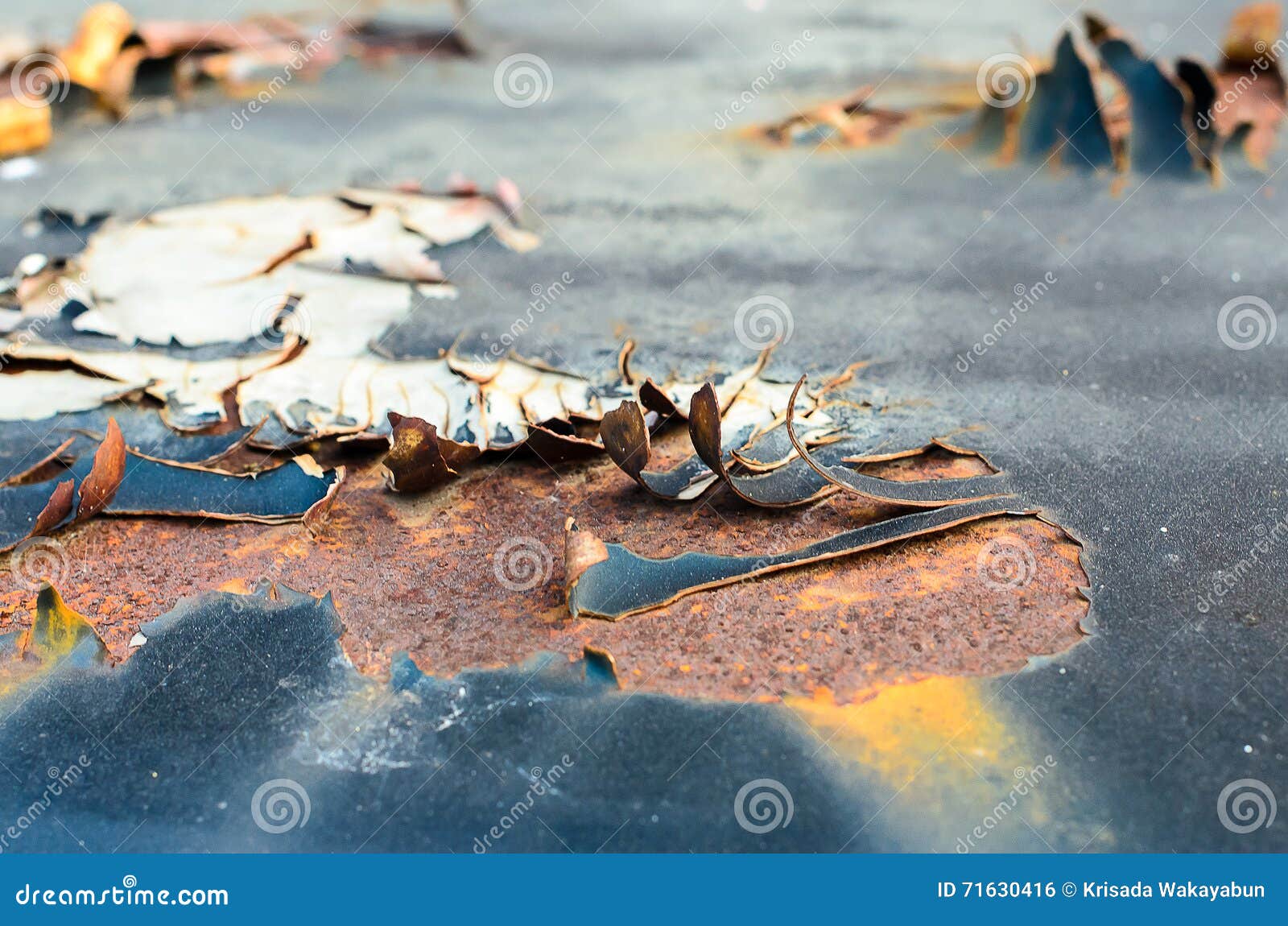 Corroded and Peeled Metal with Rust Texture Stock Photo - Image of ...