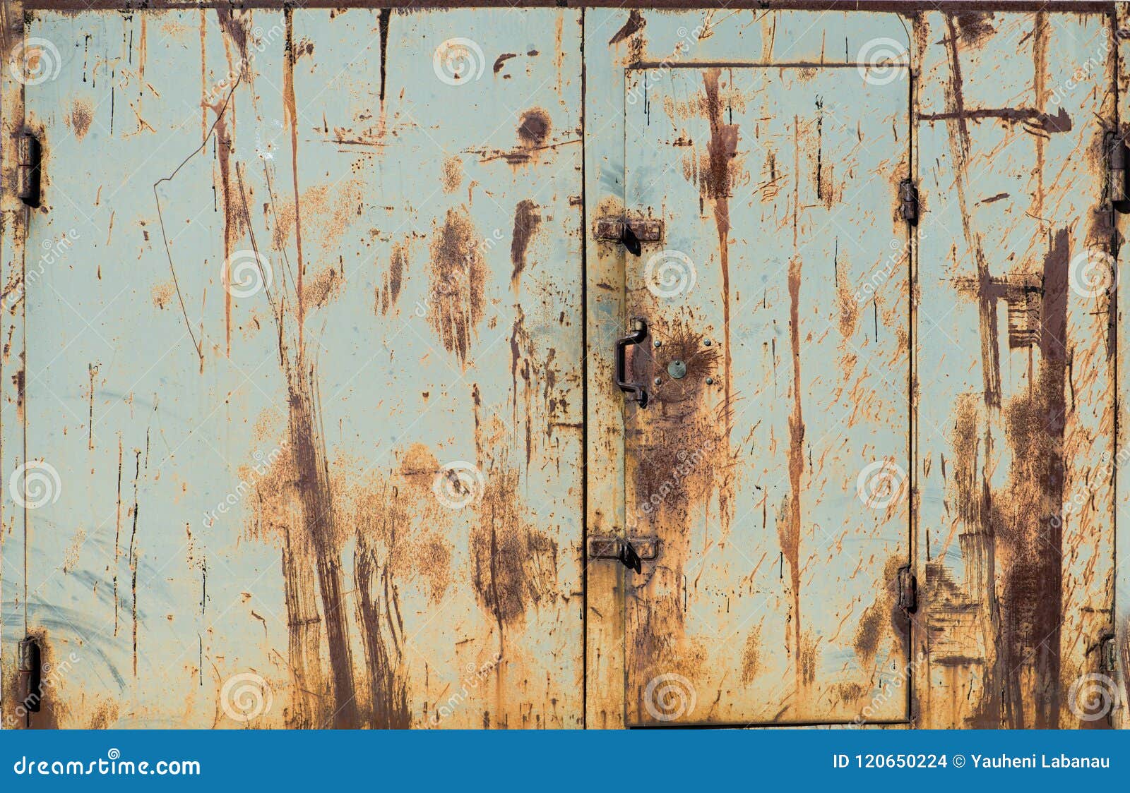 Corroded Rusty Metal Gate in Rust Locked Stock Photo - Image of bolt ...