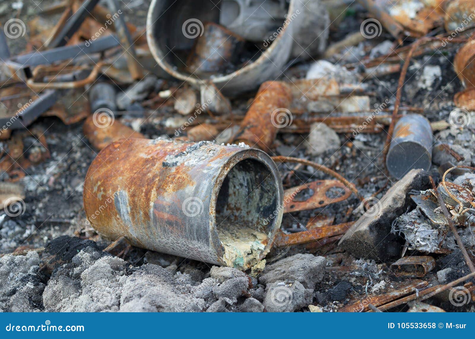 Corroded and Rusty Tin and Can Stock Photo - Image of ferrous, detail ...