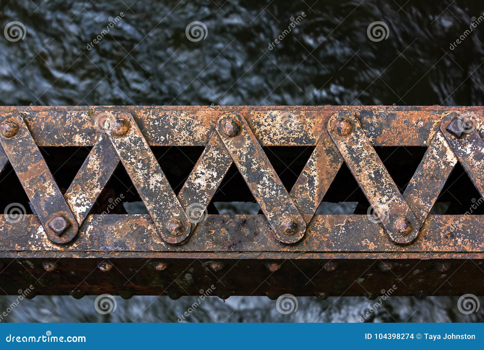 Corroded Support Over Water Stock Photo - Image of maintenance ...
