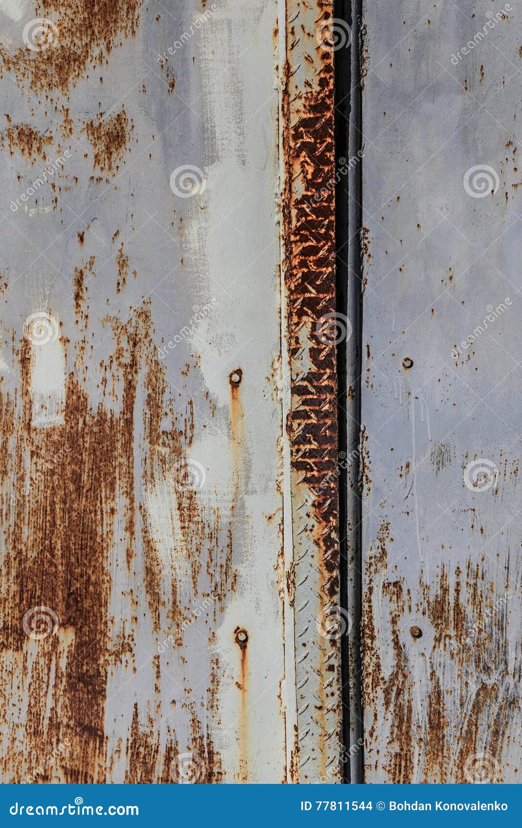 Corroded White Metal Background. Stock Photo - Image of oxidized ...