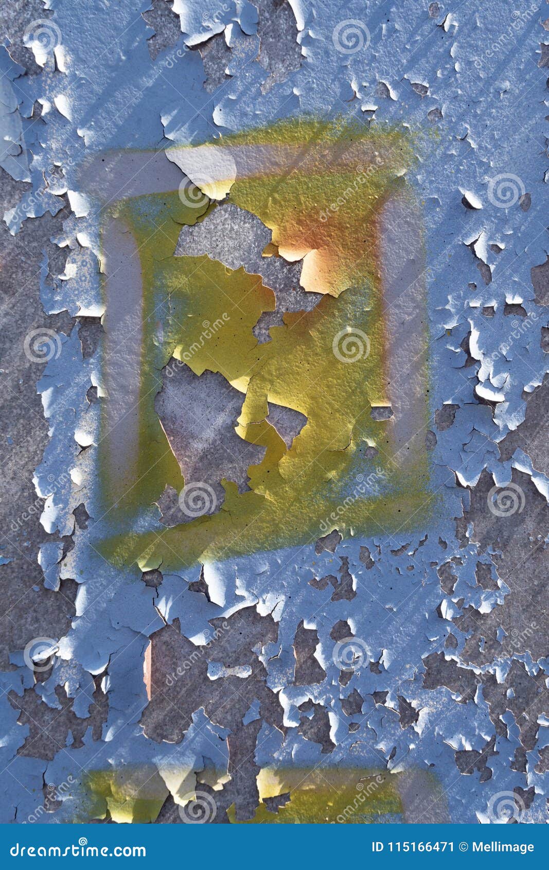 Corroding metal wall stock image. Image of breaks, decaying - 115166471