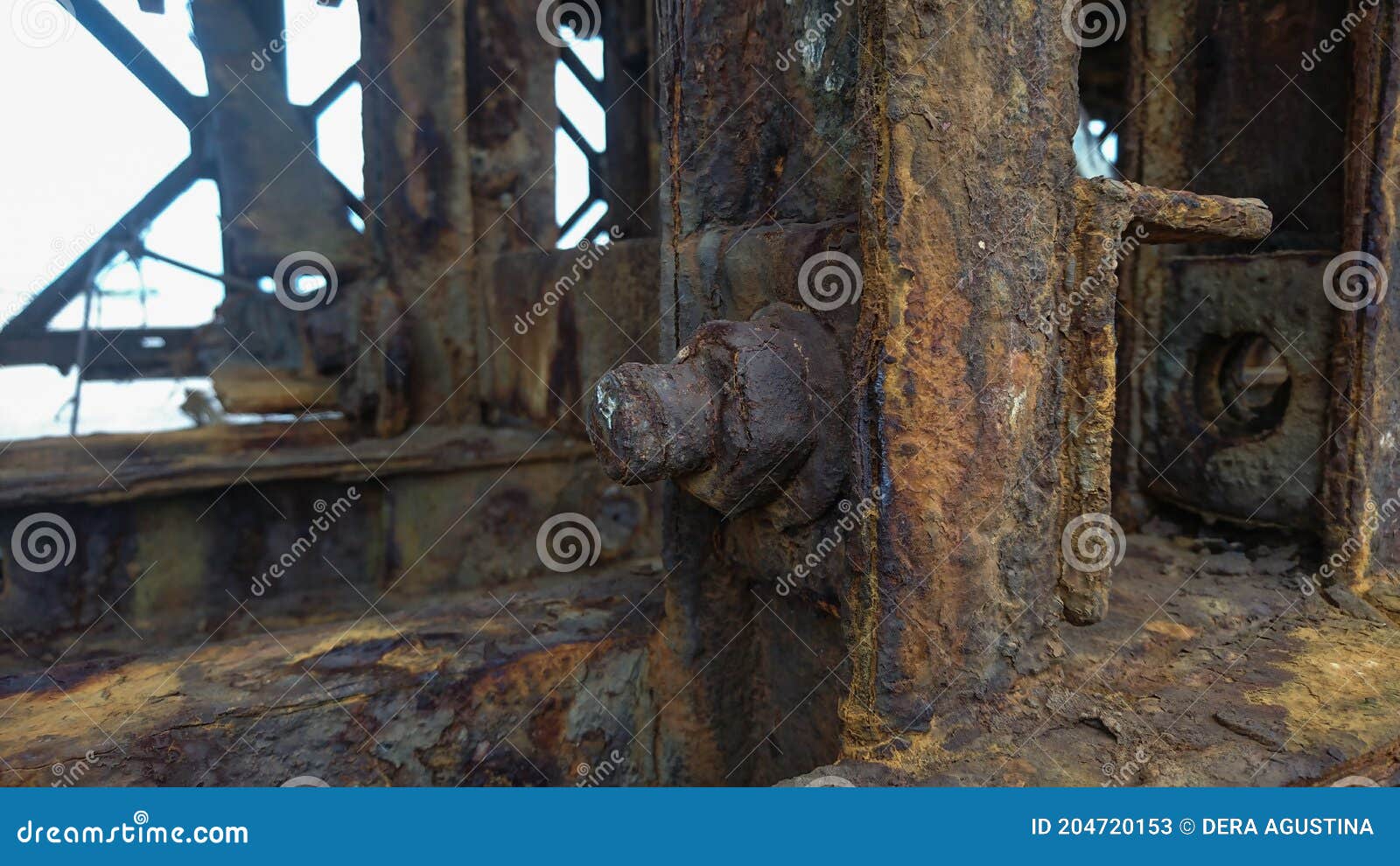 Corrosion Construction on Iron Stock Image - Image of rock, carving ...