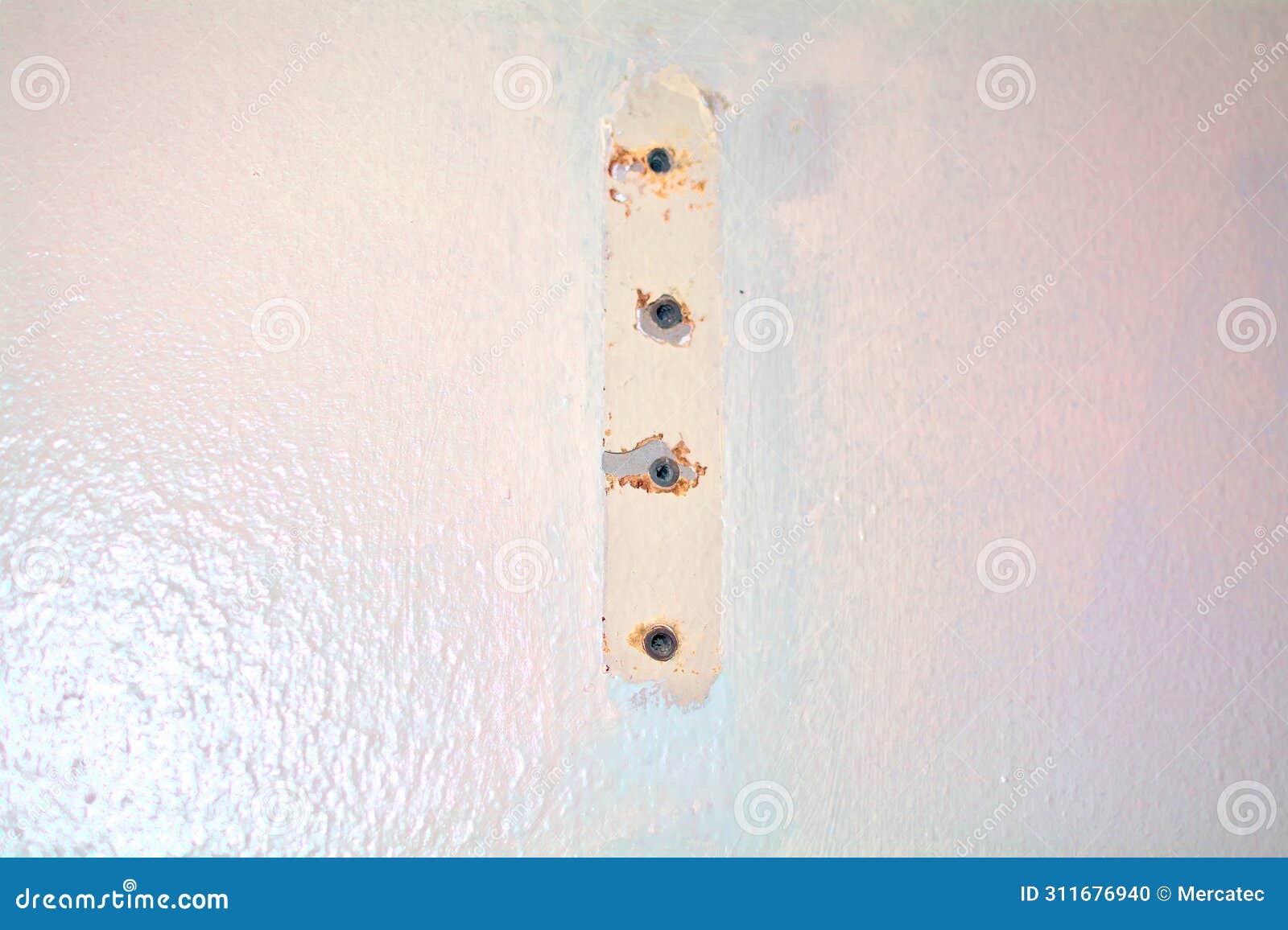 Corrosion Marks on the Wall Stock Photo - Image of defect, interior ...