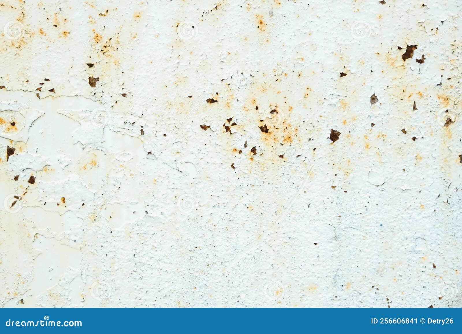 Corrosion Metal. Rust Shows through the White Paint. Rusty Texture ...