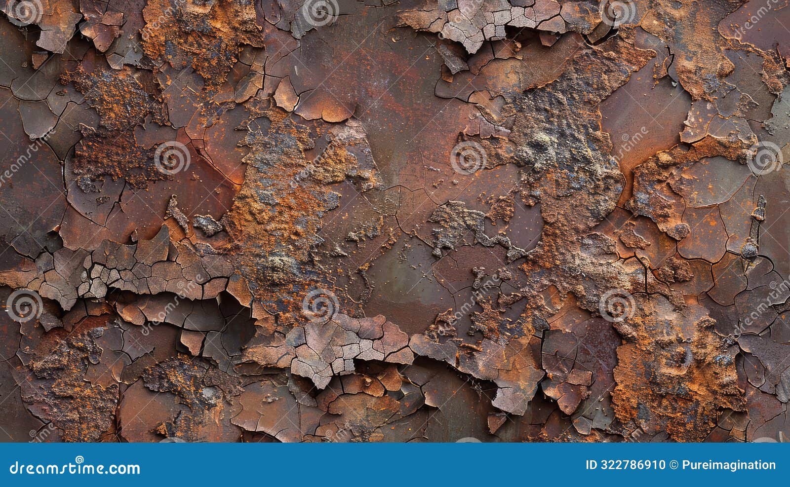 Corrosion and Rust are Evident on Worn Metal Panel Surface Stock ...