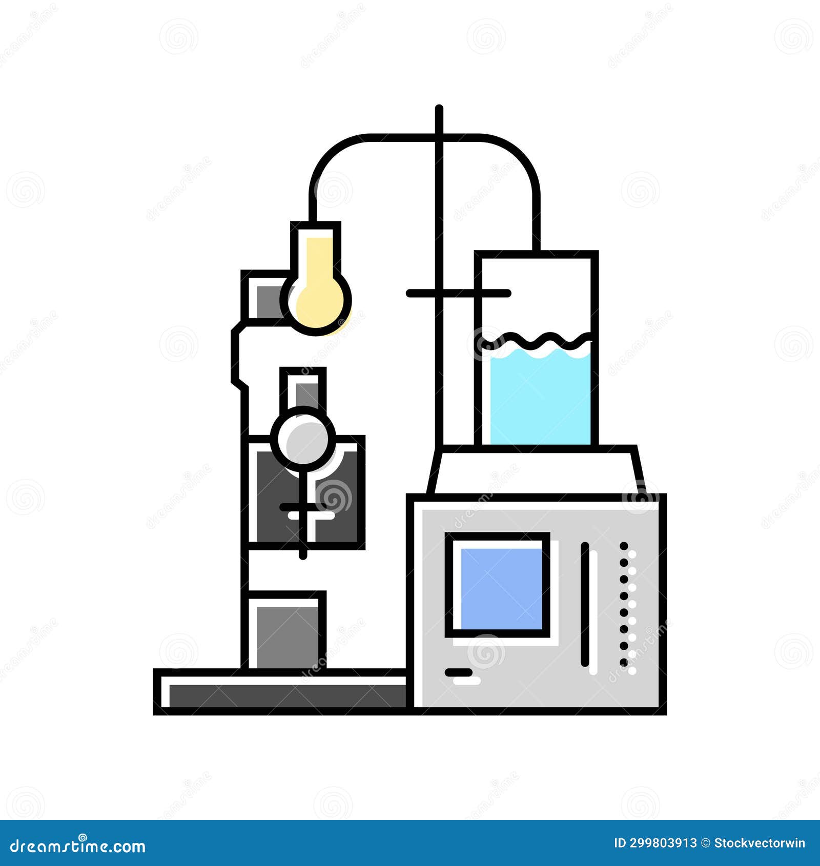 Corrosion Testing Materials Engineering Color Icon Vector Illustration ...