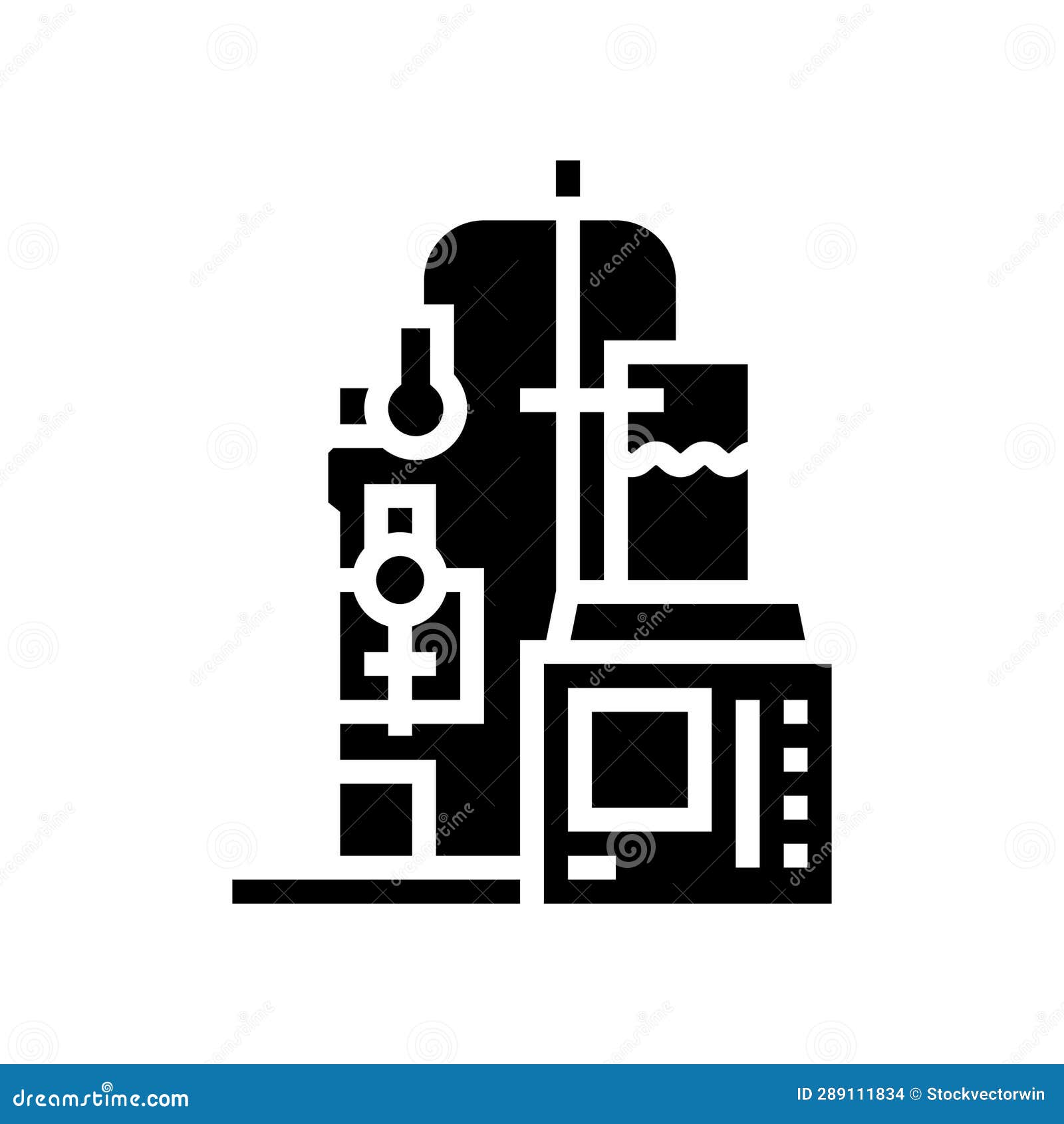 Corrosion Testing Materials Engineering Glyph Icon Vector Illustration ...