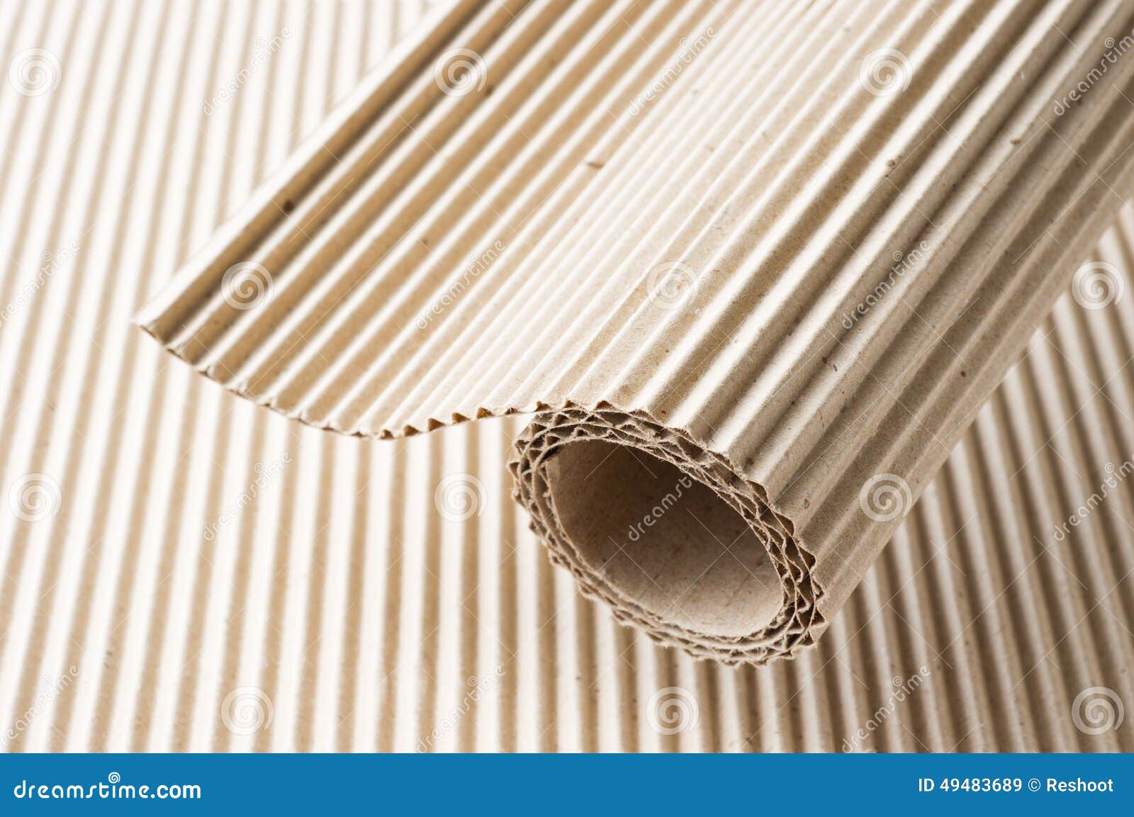 Corrugate paper stock image. Image of recycled, rough - 49483689