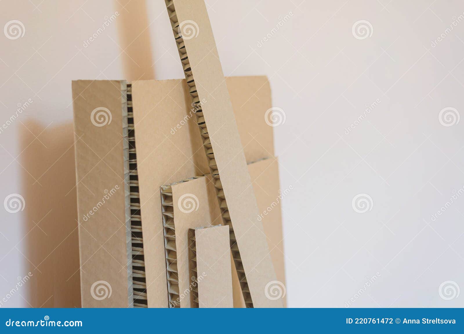 Fluted Packing Paper Board With Big Waves Royalty-Free Stock Image ...