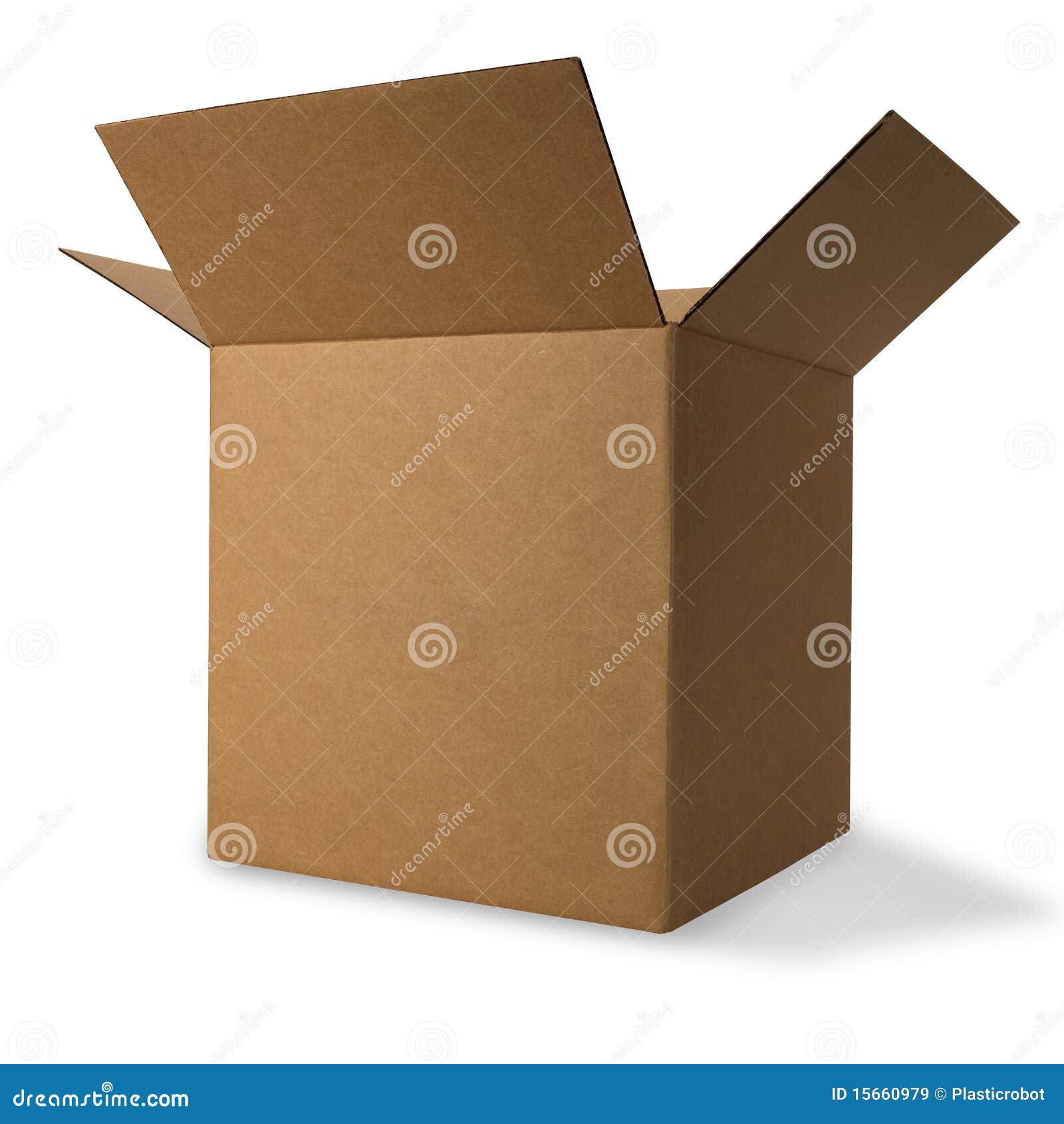 Corrugated Box with Path stock image. Image of open, cardboard - 15660979