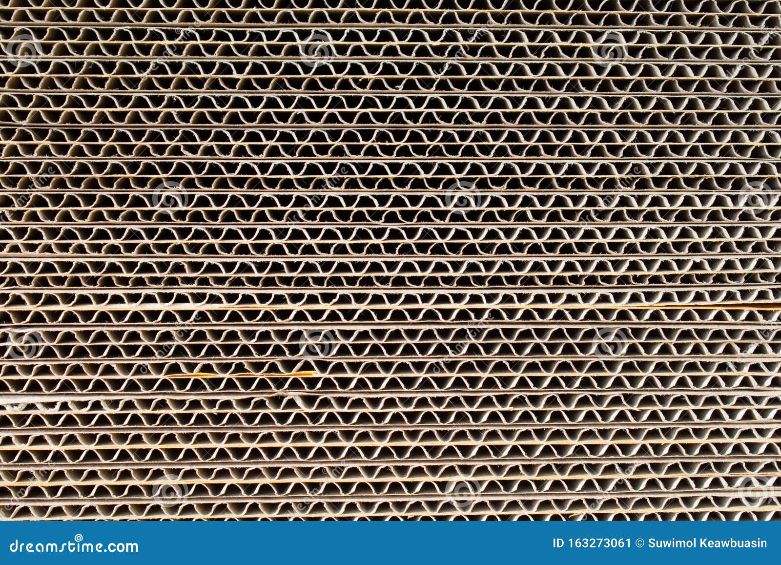 Corrugated Box Texture Pattern Image Stock Image - Image of flattened ...