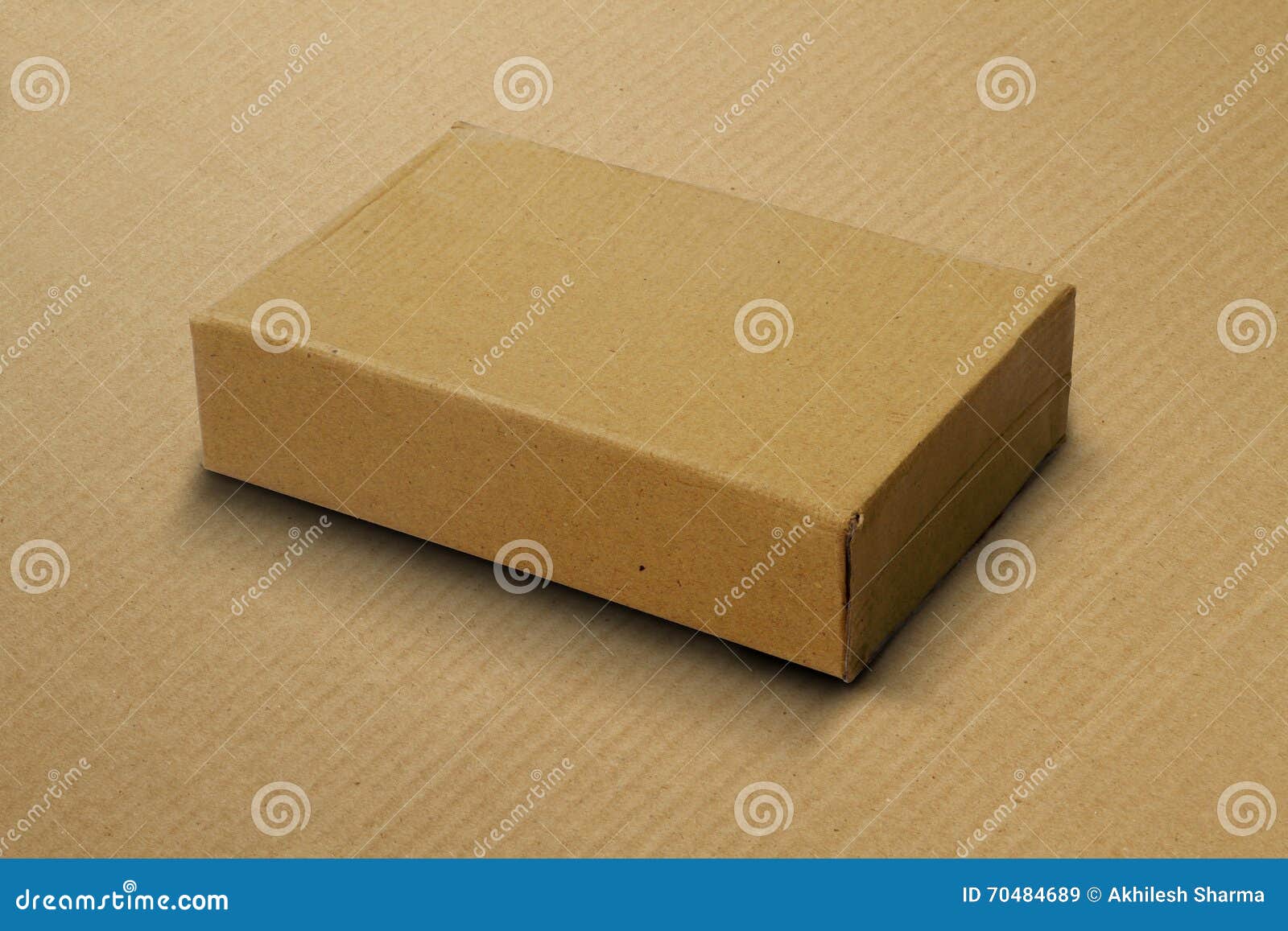 Corrugated Card Board Box / Carton for Mockup Stock Image - Image of ...