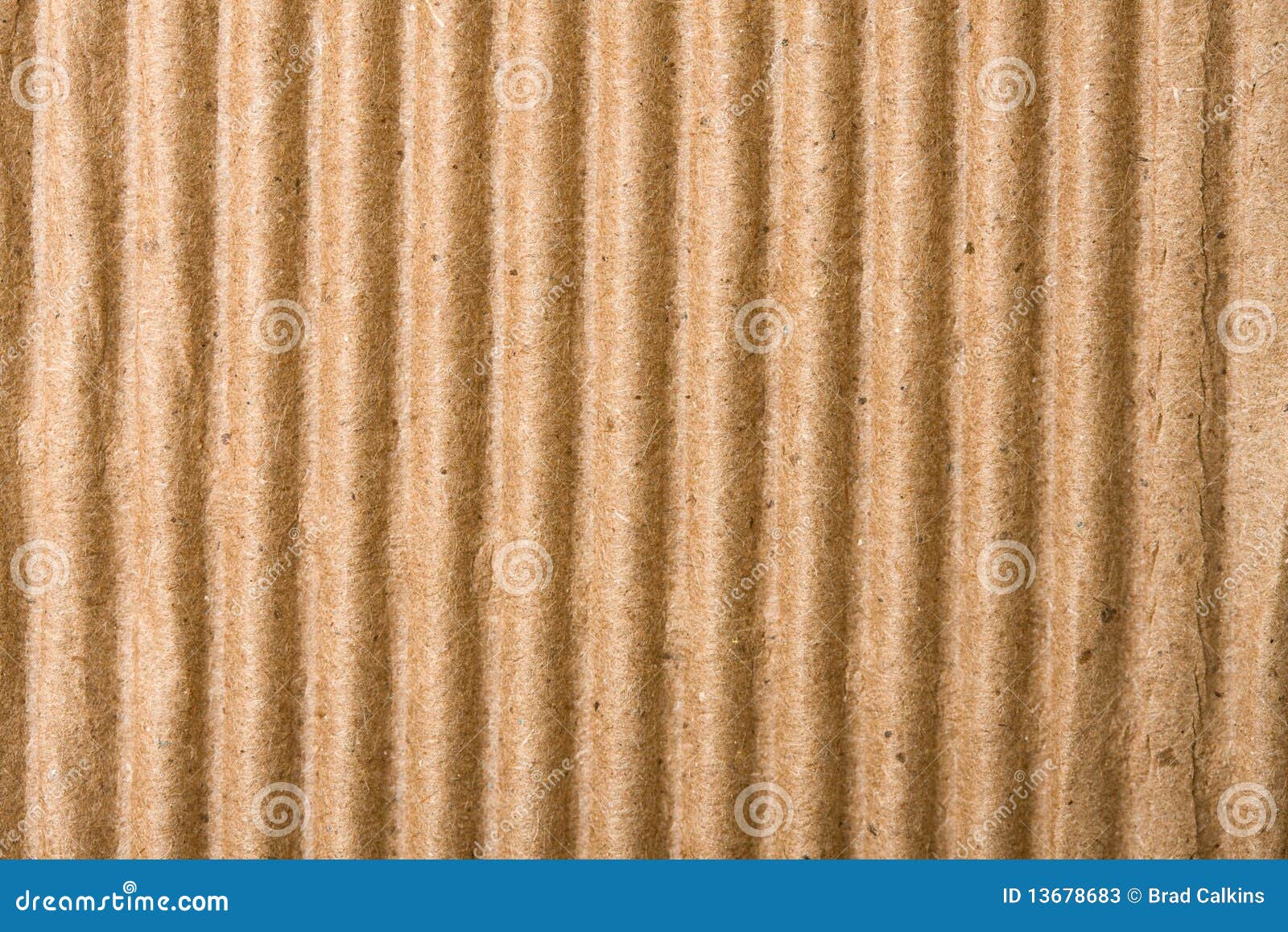 Corrugated Cardboard Texture Seamless Background. Horizontal Stripe ...