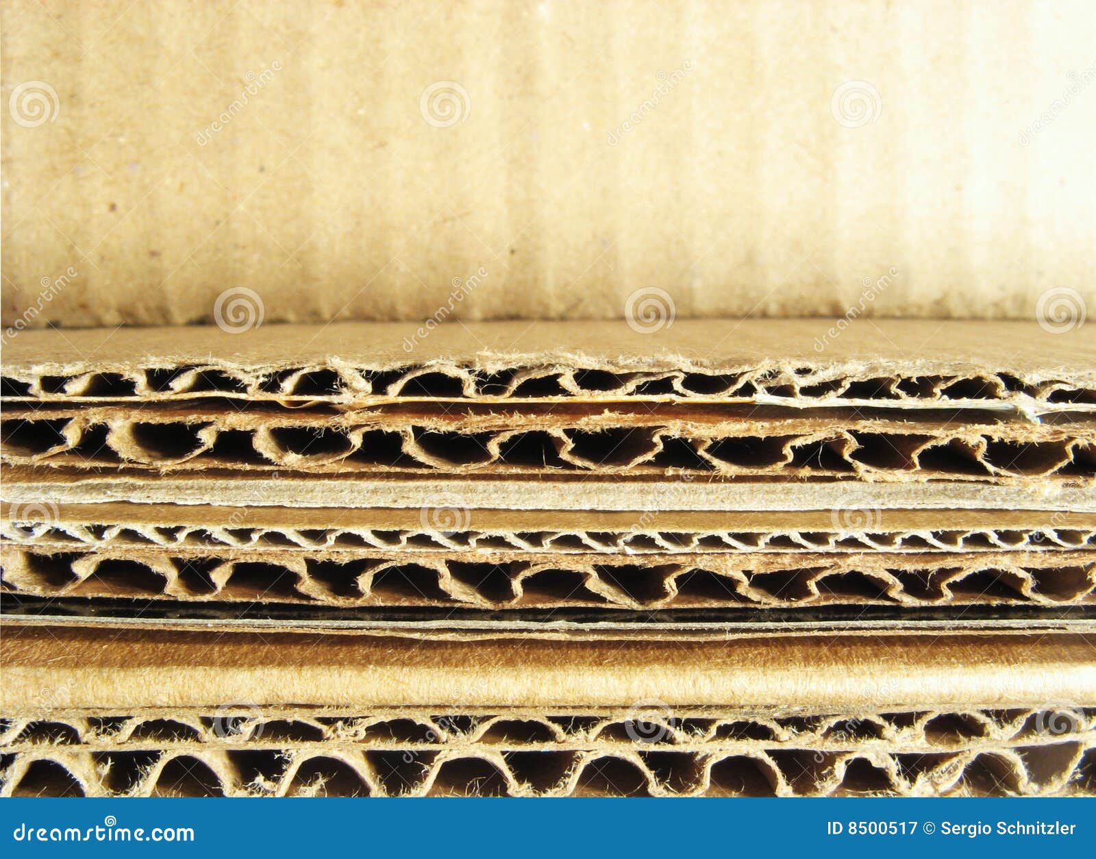 Corrugated cardboard stock image. Image of cardboard, corrugated - 8500517