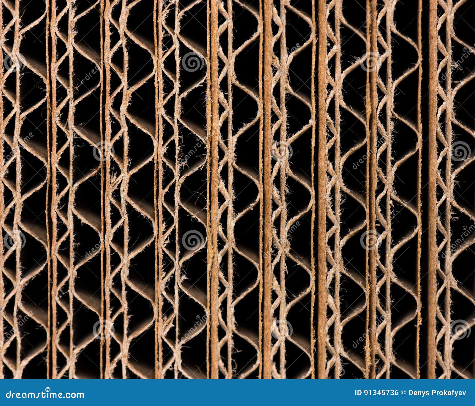 Corrugated Cardboard Background Stock Photo - Image of edge, kraft ...