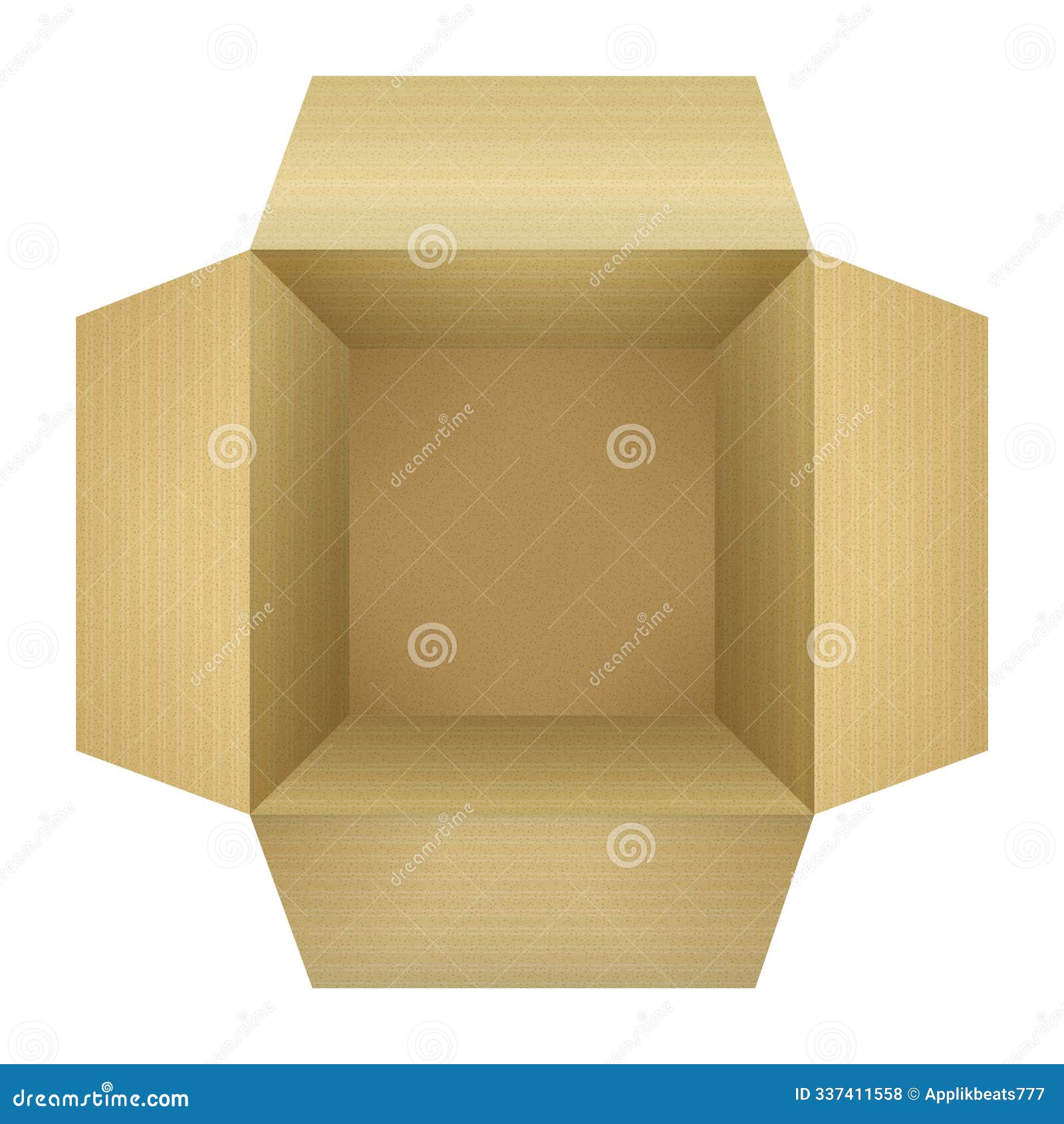Corrugated Cardboard Box stock vector. Illustration of package - 337411558
