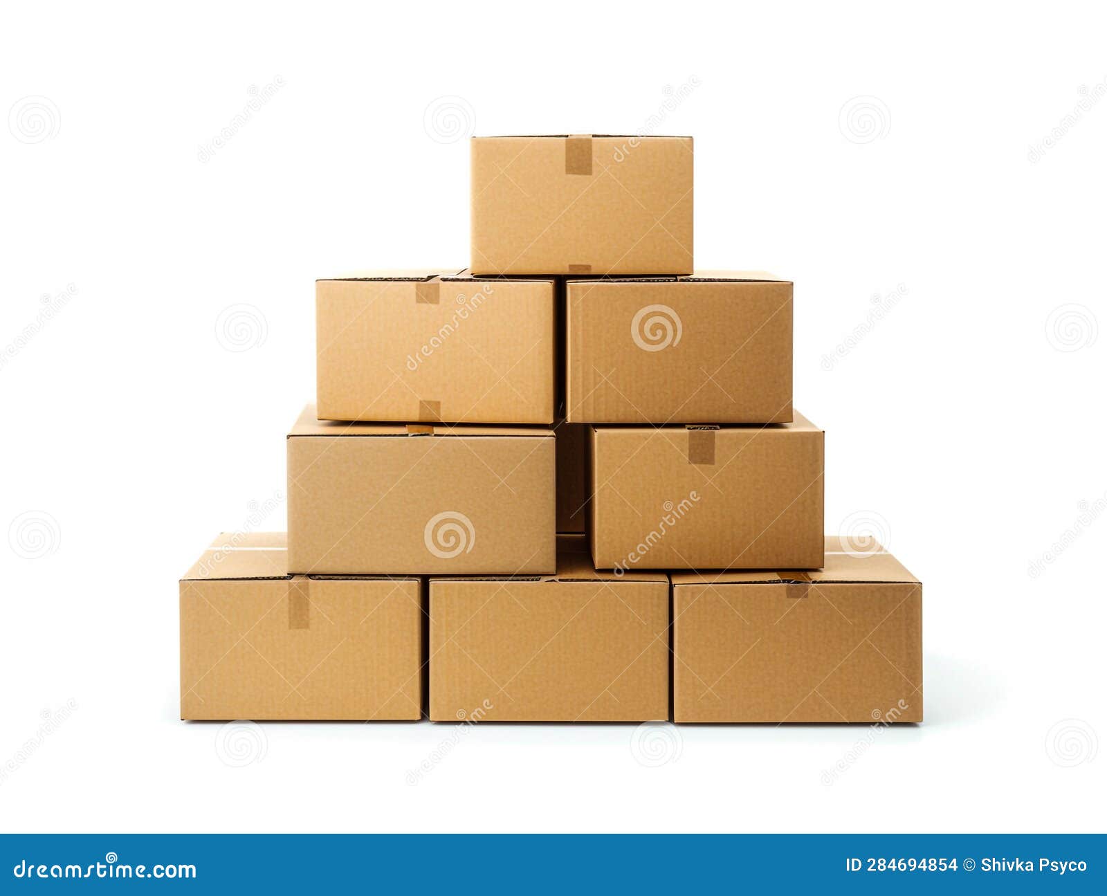 Carton Box, Corrugated Carton RETT Box Die Line And 3D Vector Stock ...