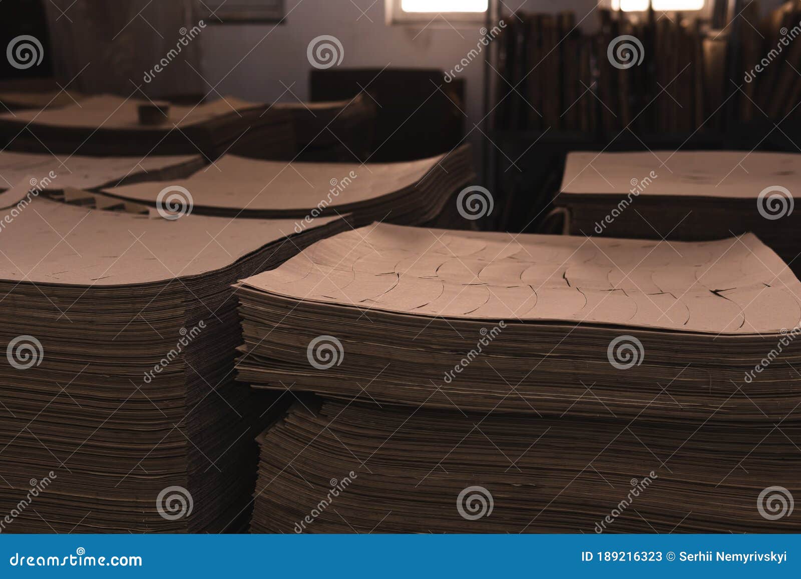 Corrugated Cardboard. Factory for the Manufacture and Processing of ...