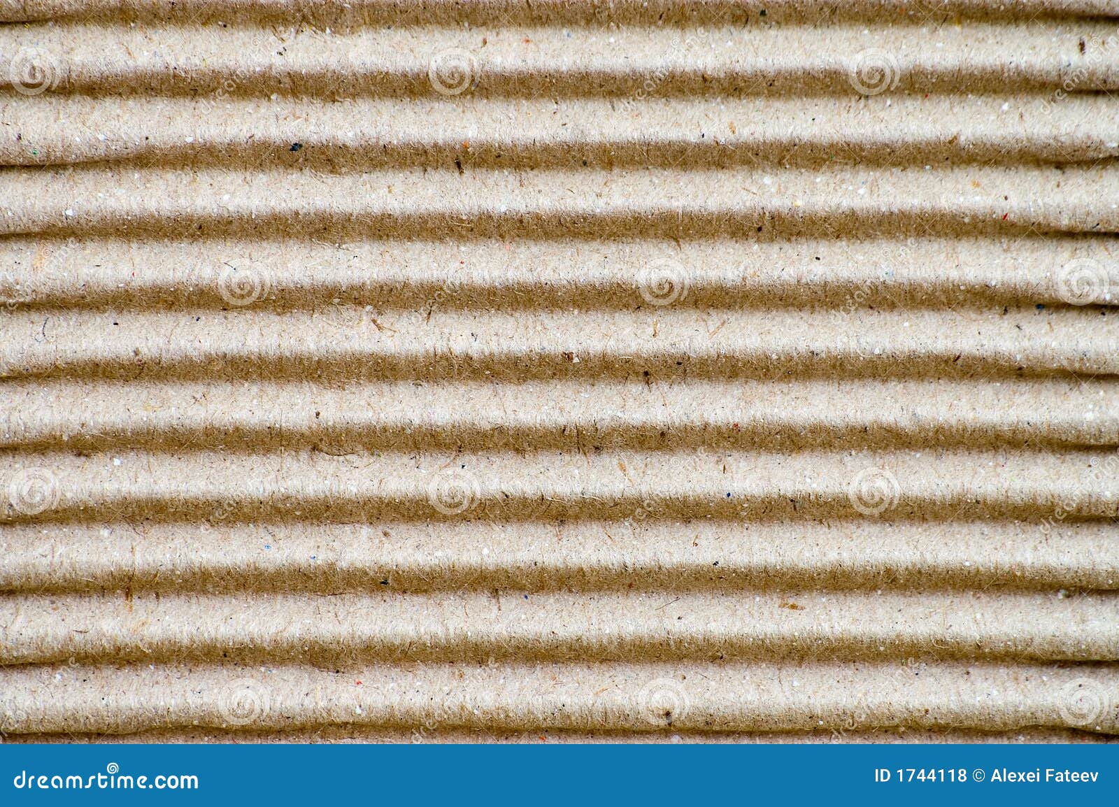 Corrugated Cardboard Horizontal Stock Photo - Image of stripes, pattern ...